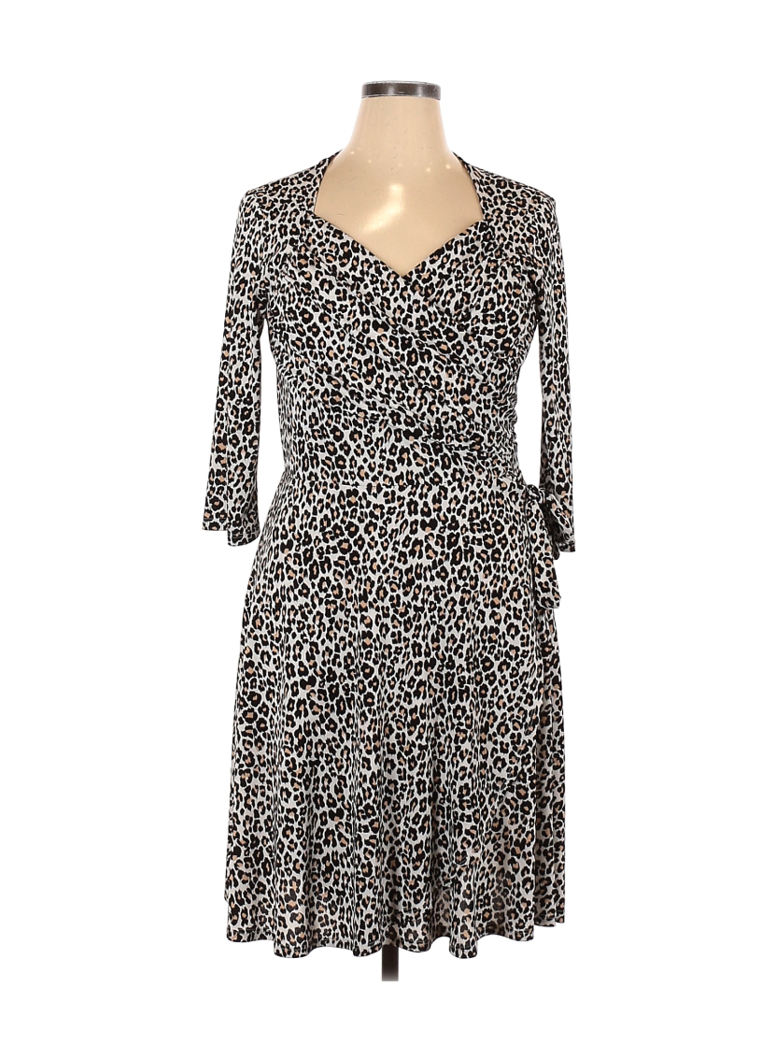 Leota Animal Print Black Casual Dress Size XL - 78% off | thredUP