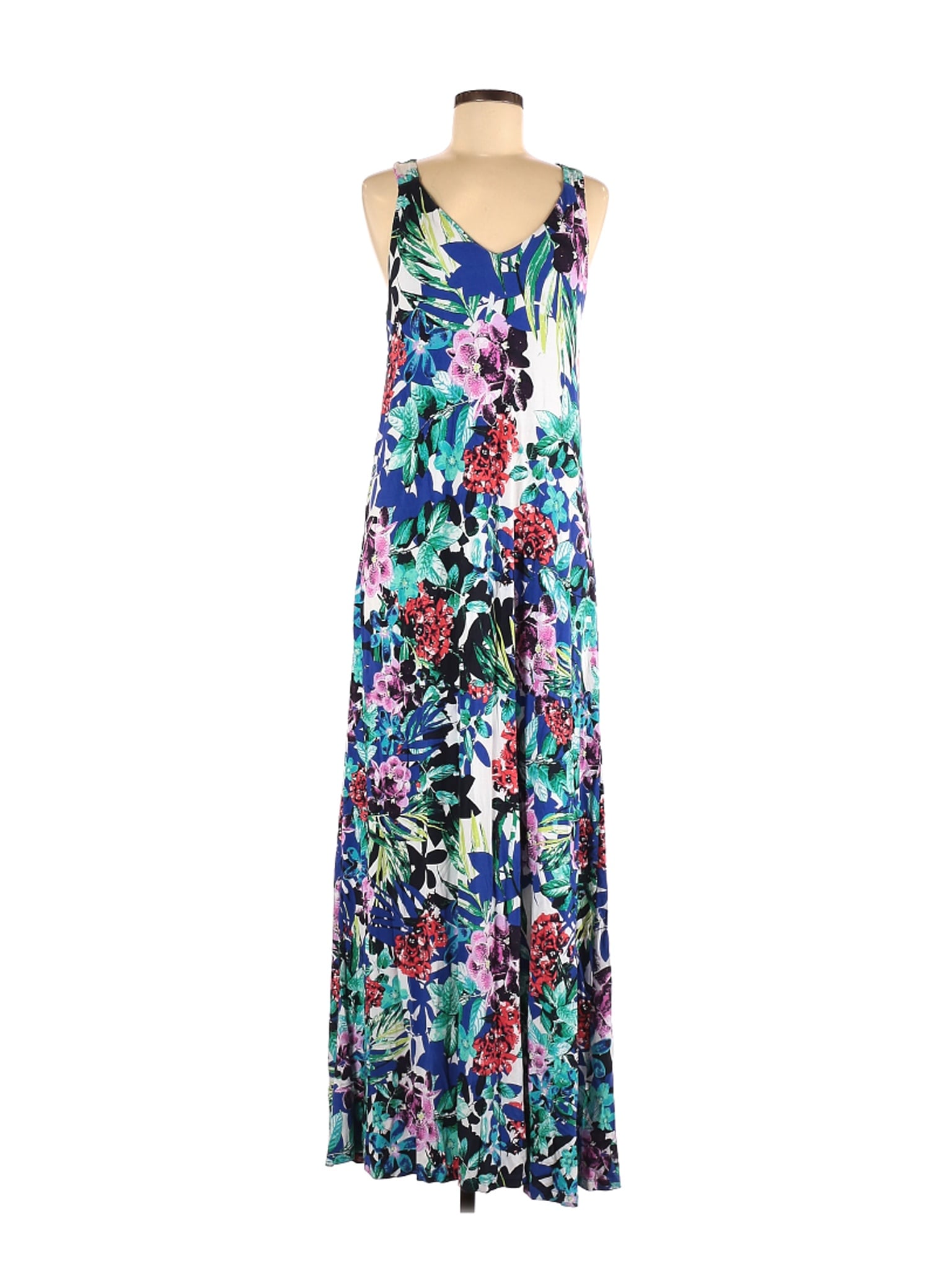 C&C California Floral Multi Color Blue Casual Dress Size M - 77% off ...