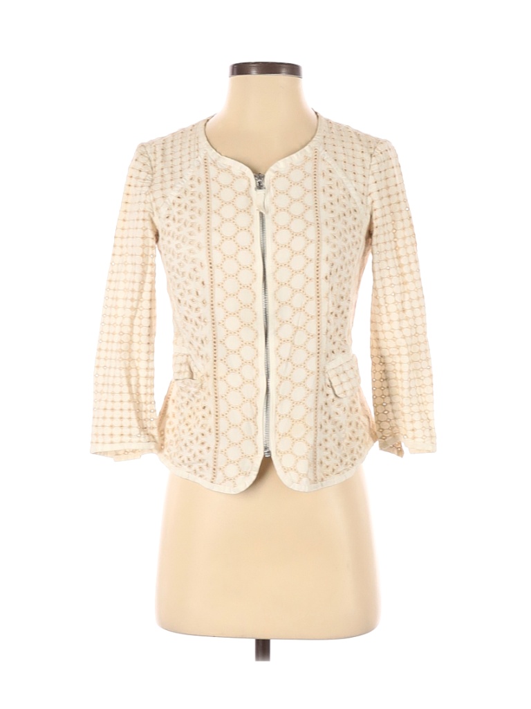 Elevenses Solid Tan Jacket Size 4 - 86% off | thredUP
