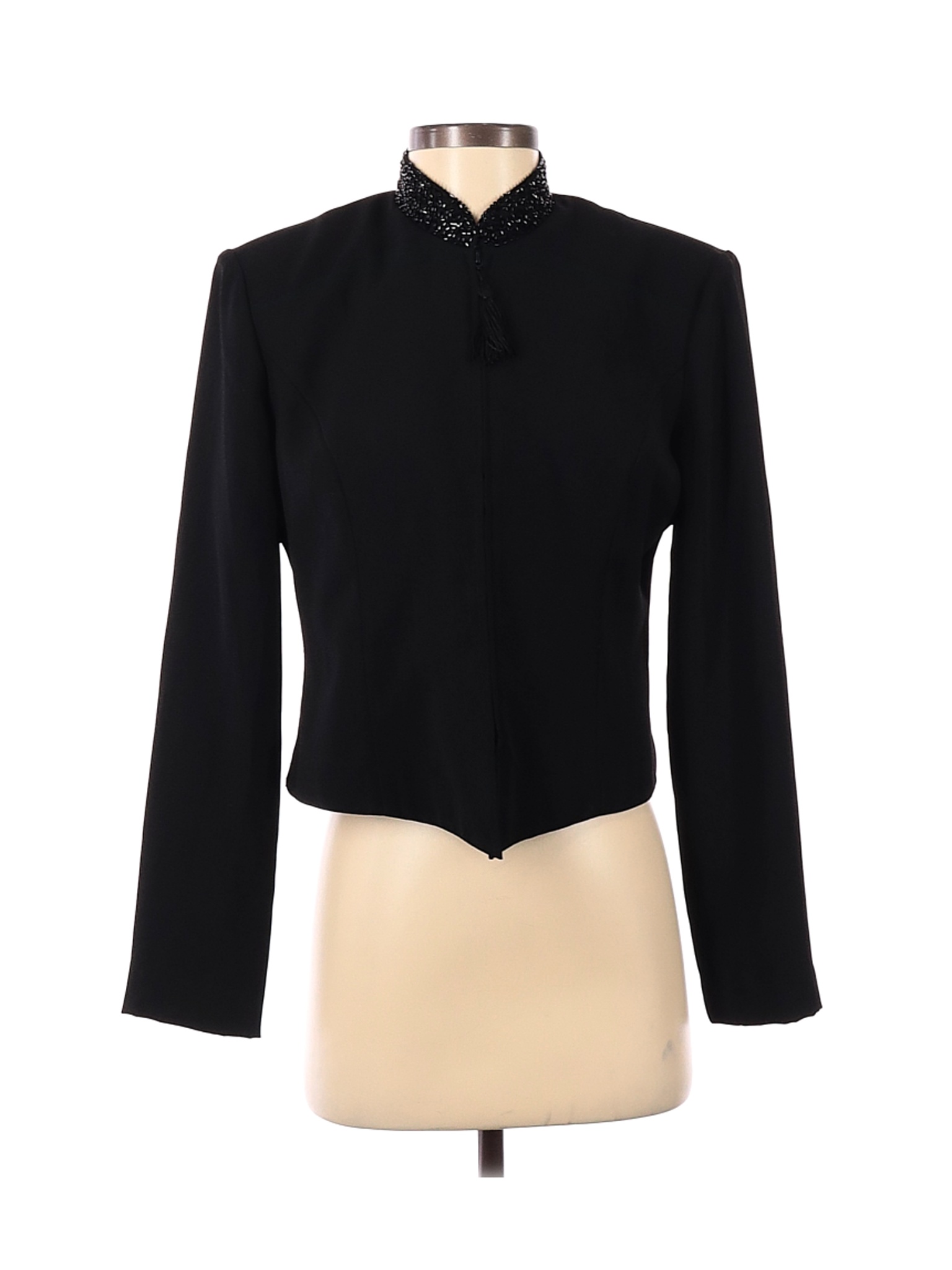 Jessica Howard 100% Polyester Solid Black Jacket Size 8 - 82% off | thredUP