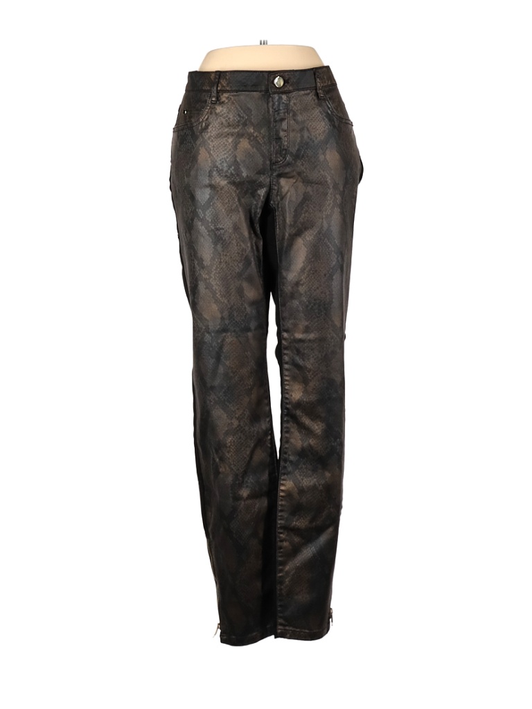 Etcetera 100% Polyurethane Brown Faux Leather Pants Size 2 - 93% off ...