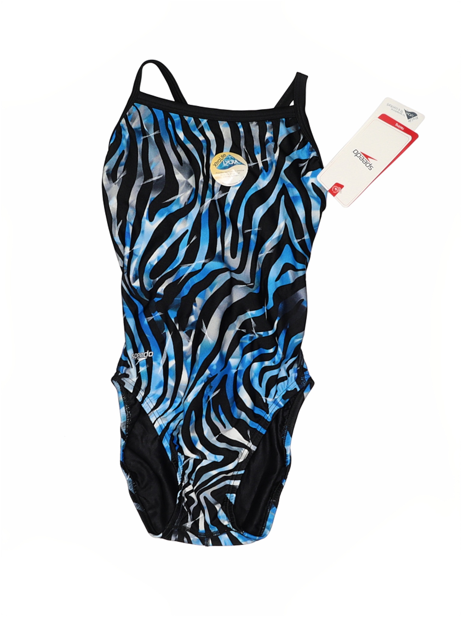 Speedo Animal Print Blue One Piece Swimsuit Size 12 - 61% off | ThredUp