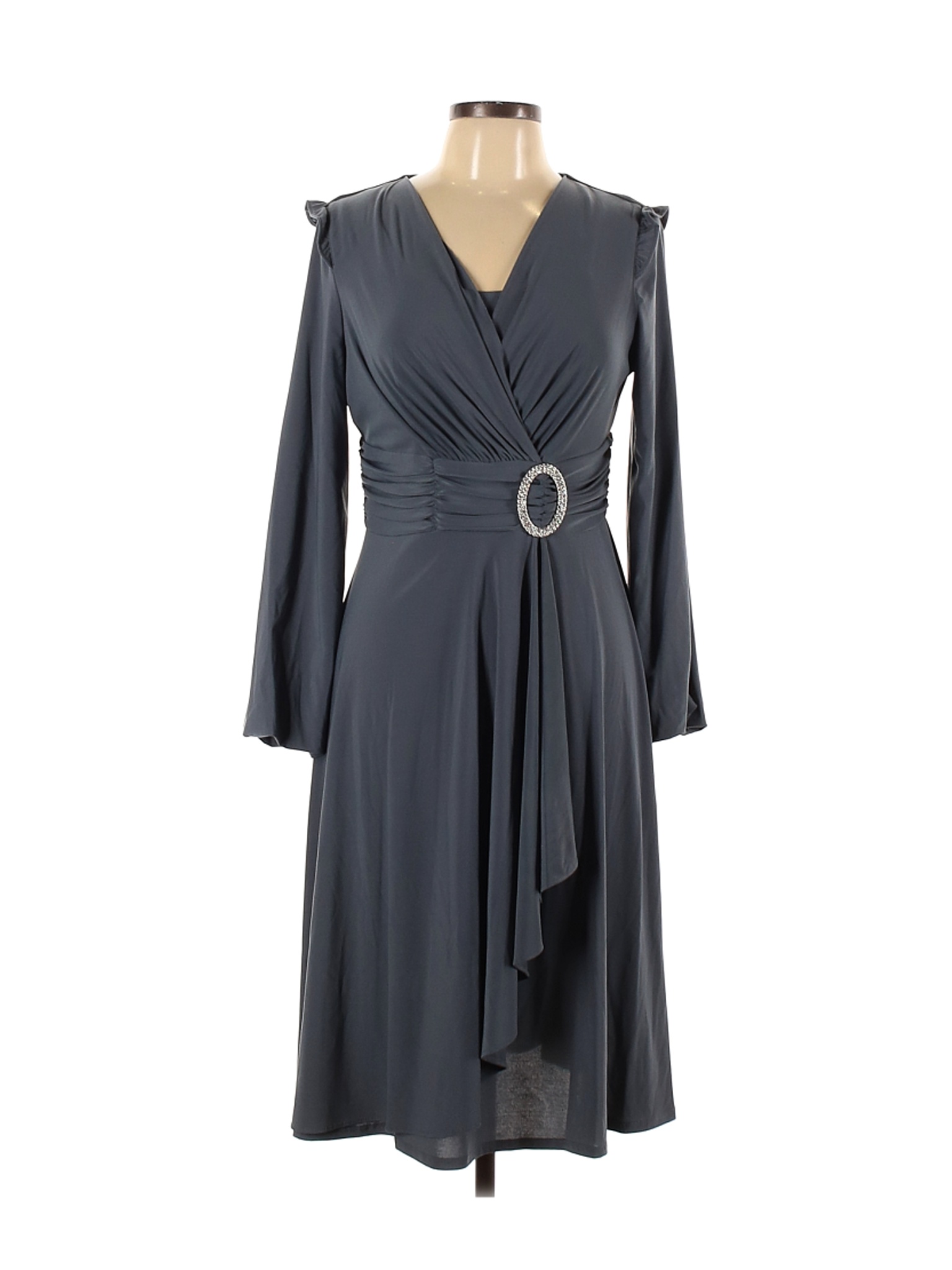 Randm Richards Solid Gray Cocktail Dress Size 10 85 Off Thredup