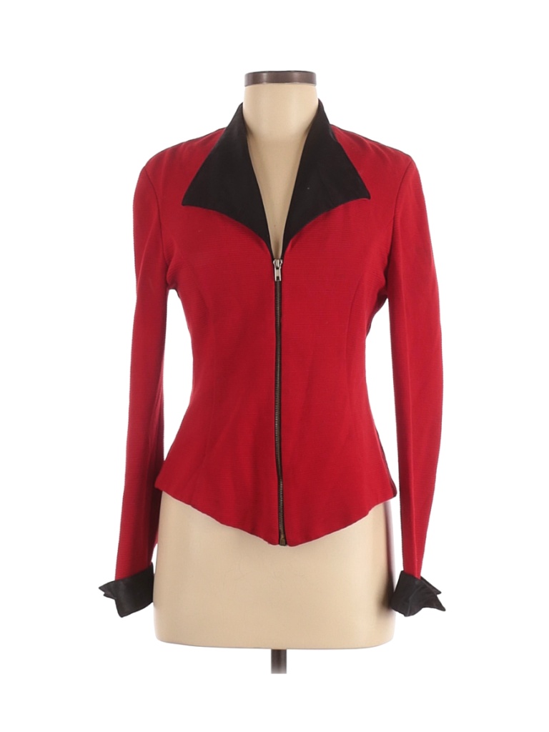Jessica Howard Solid Red Jacket Size 6 - 88% off | thredUP
