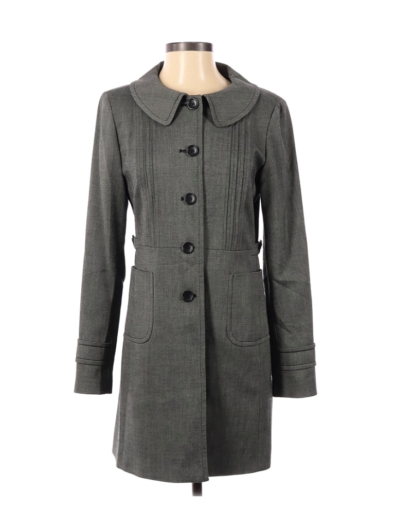 Ann Taylor LOFT Solid Gray Jacket Size 2 - 78% off | thredUP