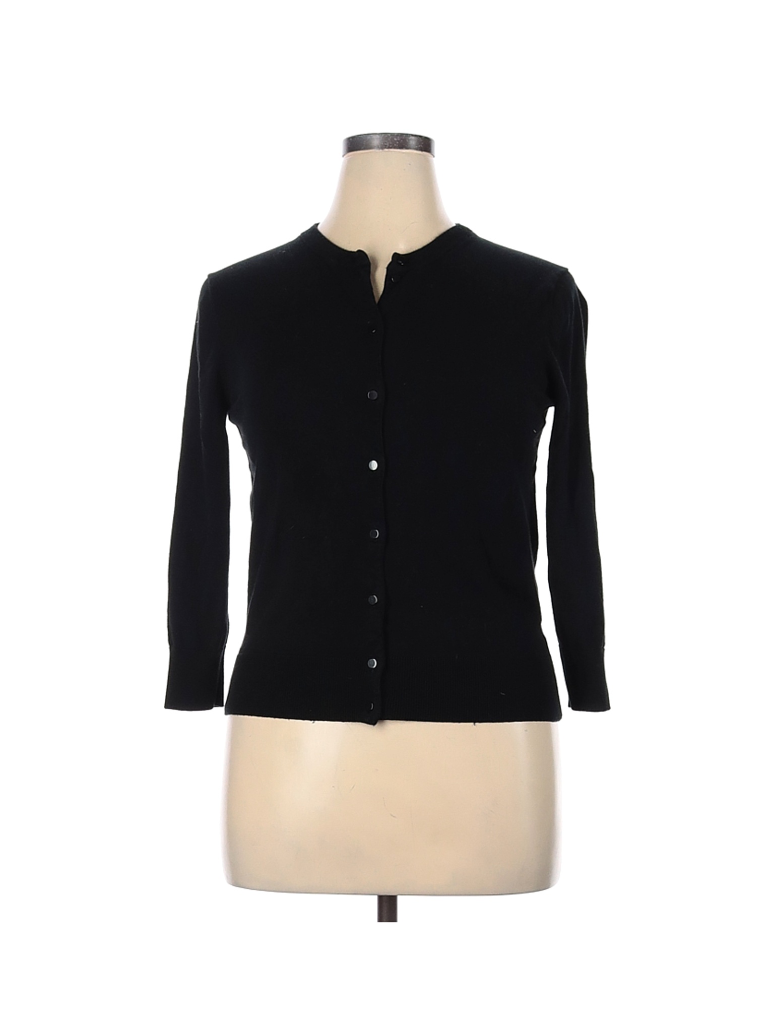 Cable & Gauge Solid Black Cardigan Size XL - 77% off | thredUP