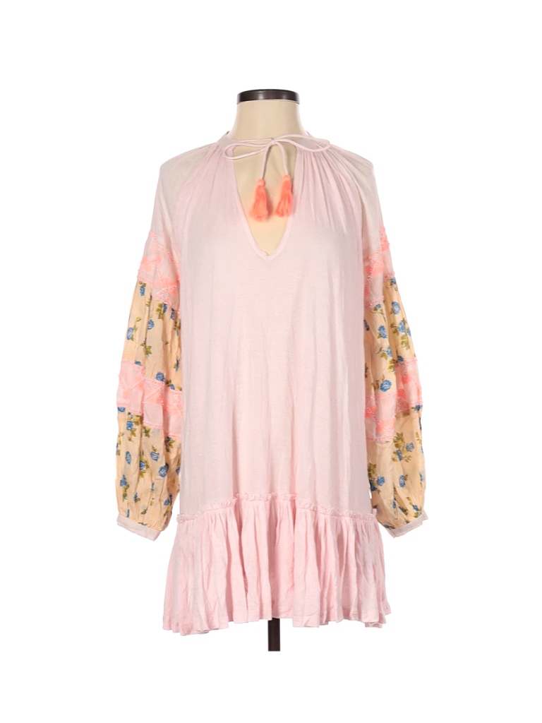 Free People Pink Casual Dress Size S - 70% off | ThredUp