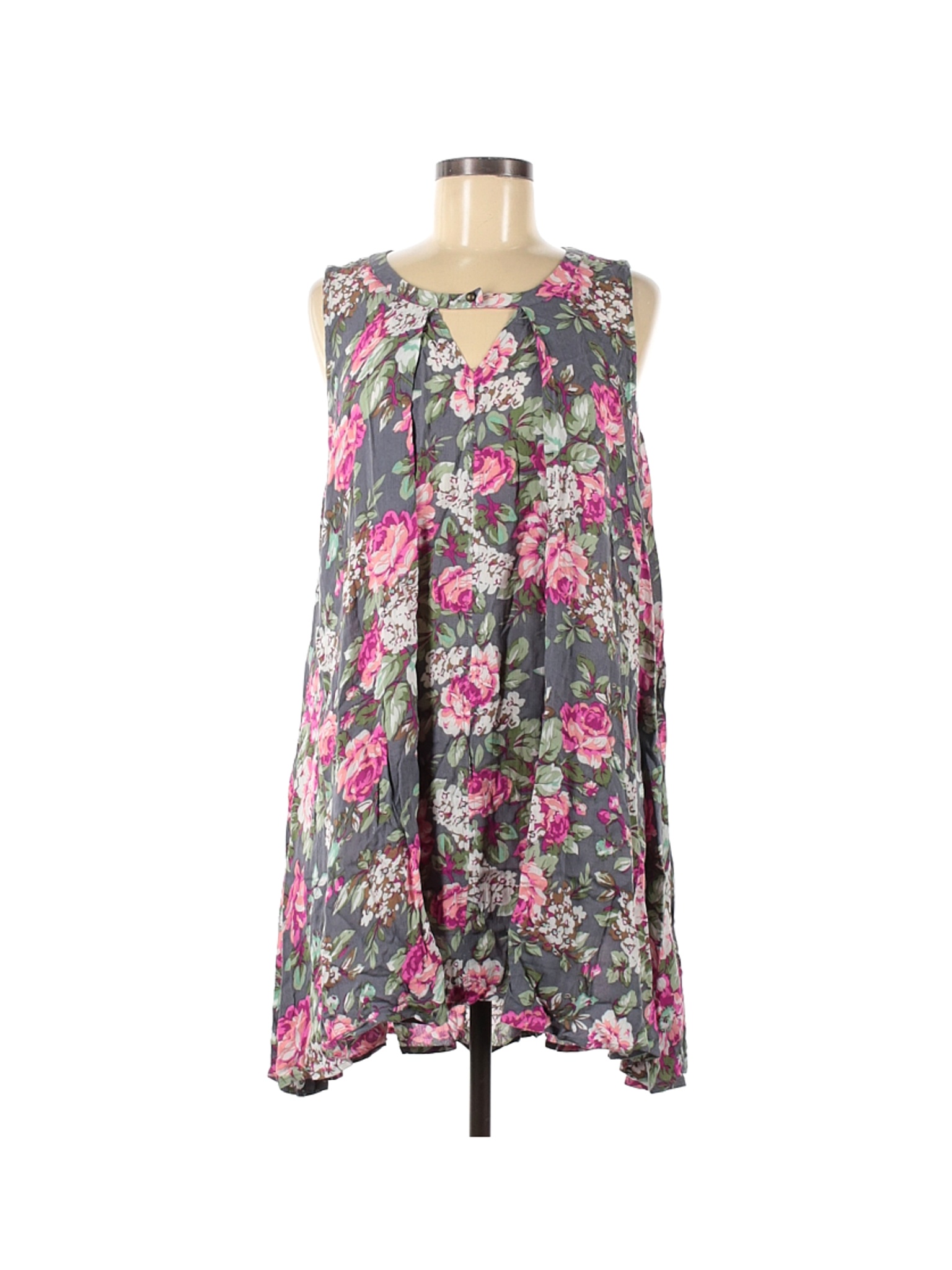 Jodifl 100% Rayon Gray Casual Dress Size M - 79% off | ThredUp