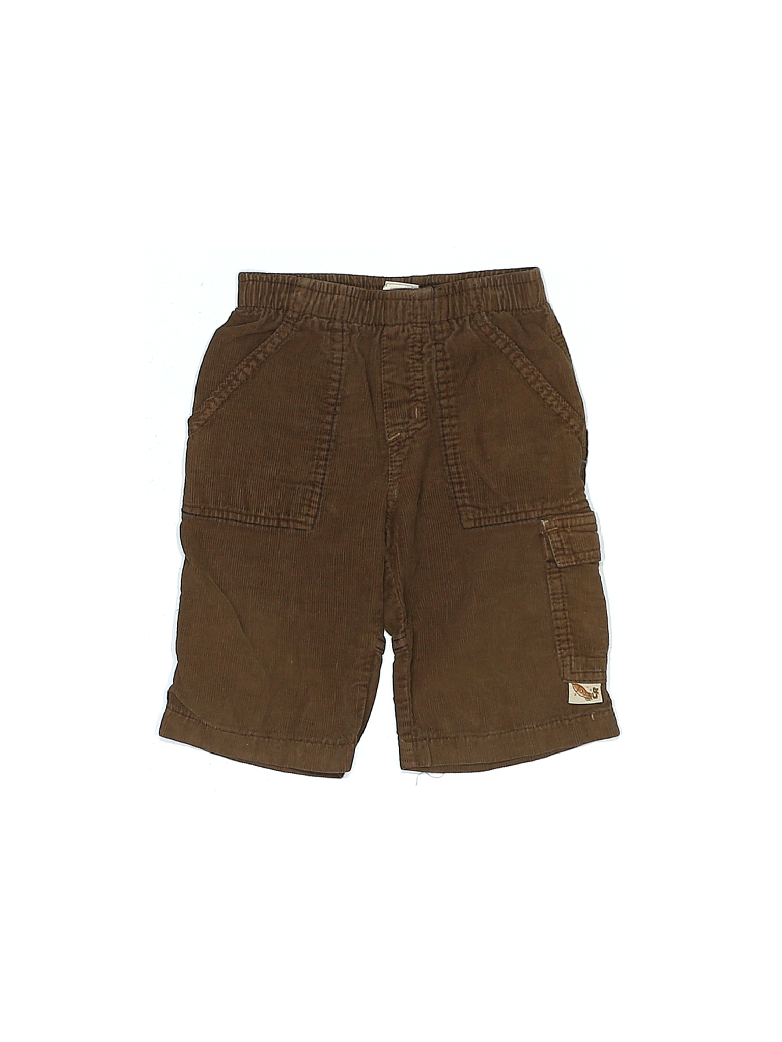Mini Rocket by Charlie Rocket 100% Cotton Solid Green Brown Cargo Pants ...