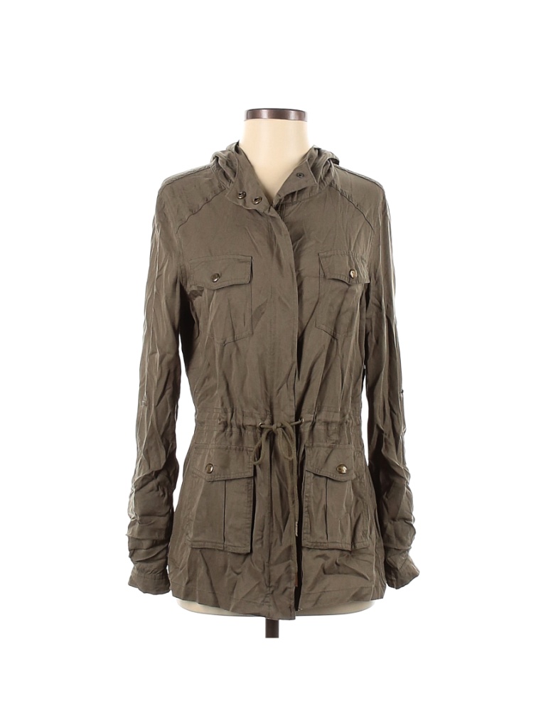 Dex 100% Tencel Solid Green Jacket Size S - 58% off | ThredUp