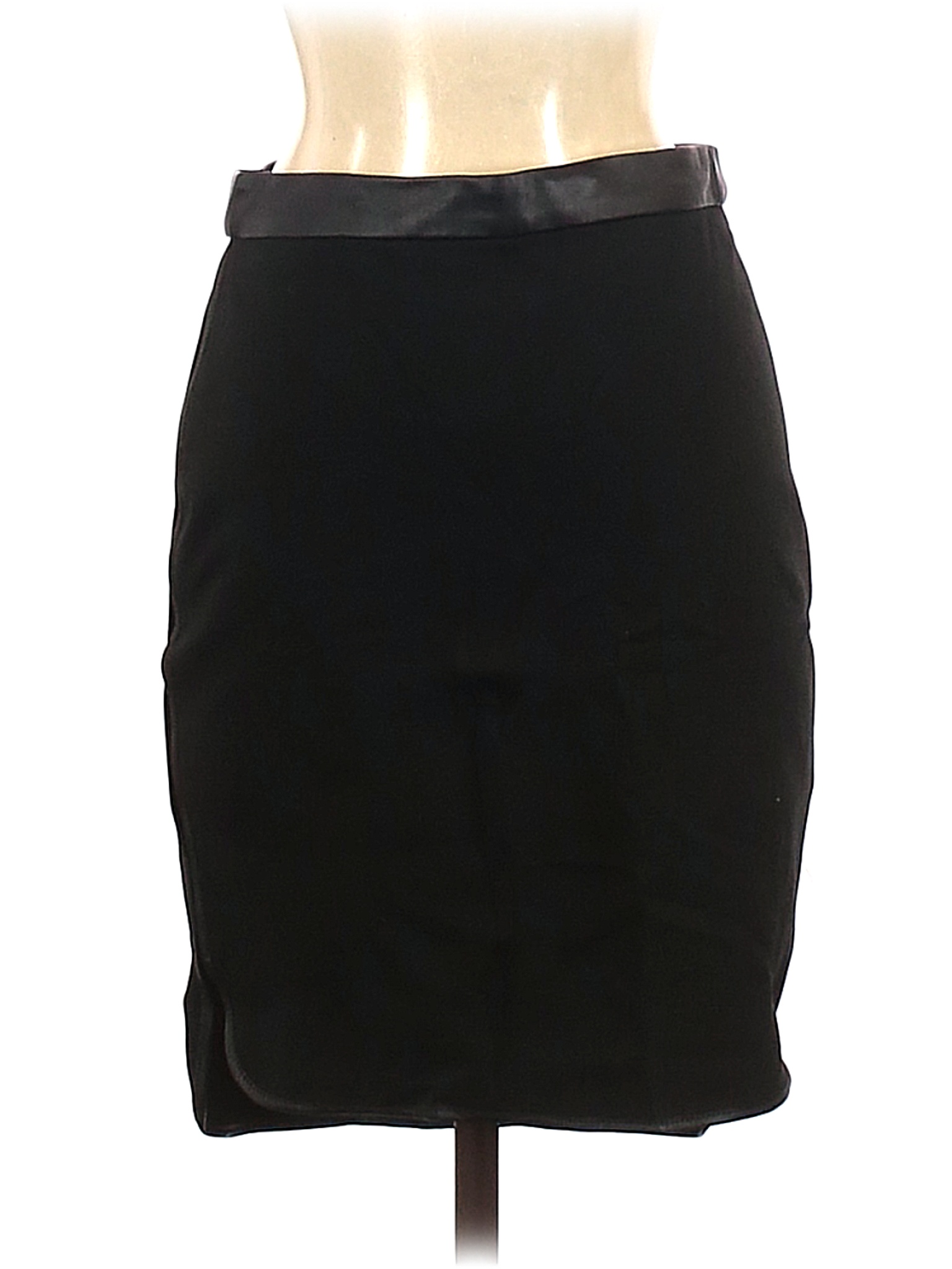 Club Monaco Solid Black Casual Skirt Size 2 96 Off Thredup