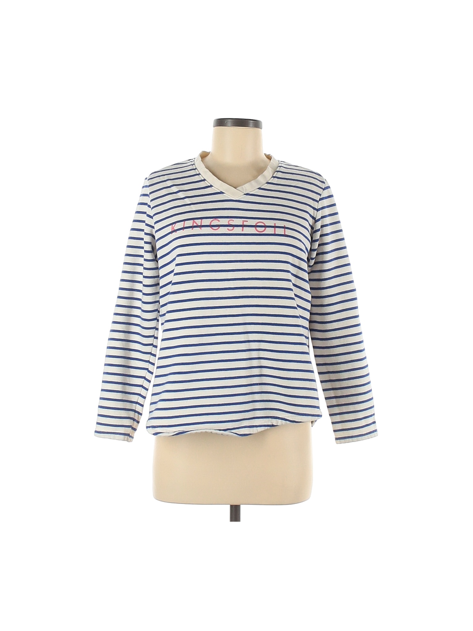 Laura Scott Stripes Multi Color Blue Sweatshirt Size M - 62% off | thredUP