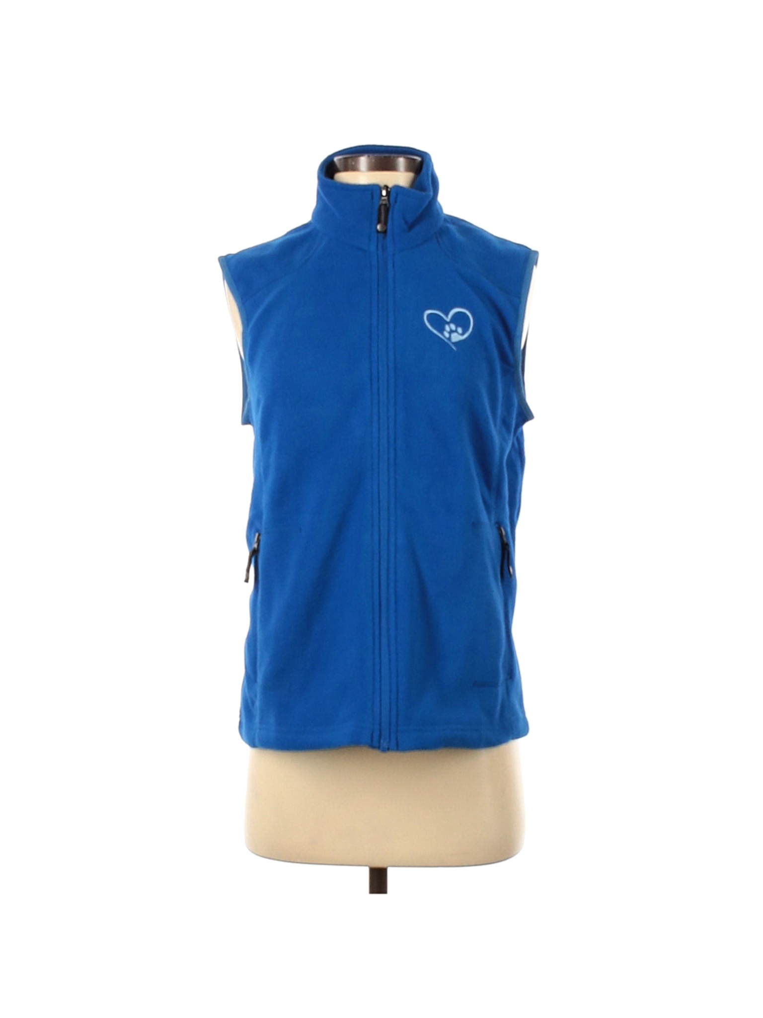 The North Face 100% Polyester Solid Blue Vest Size S - 71% off | thredUP