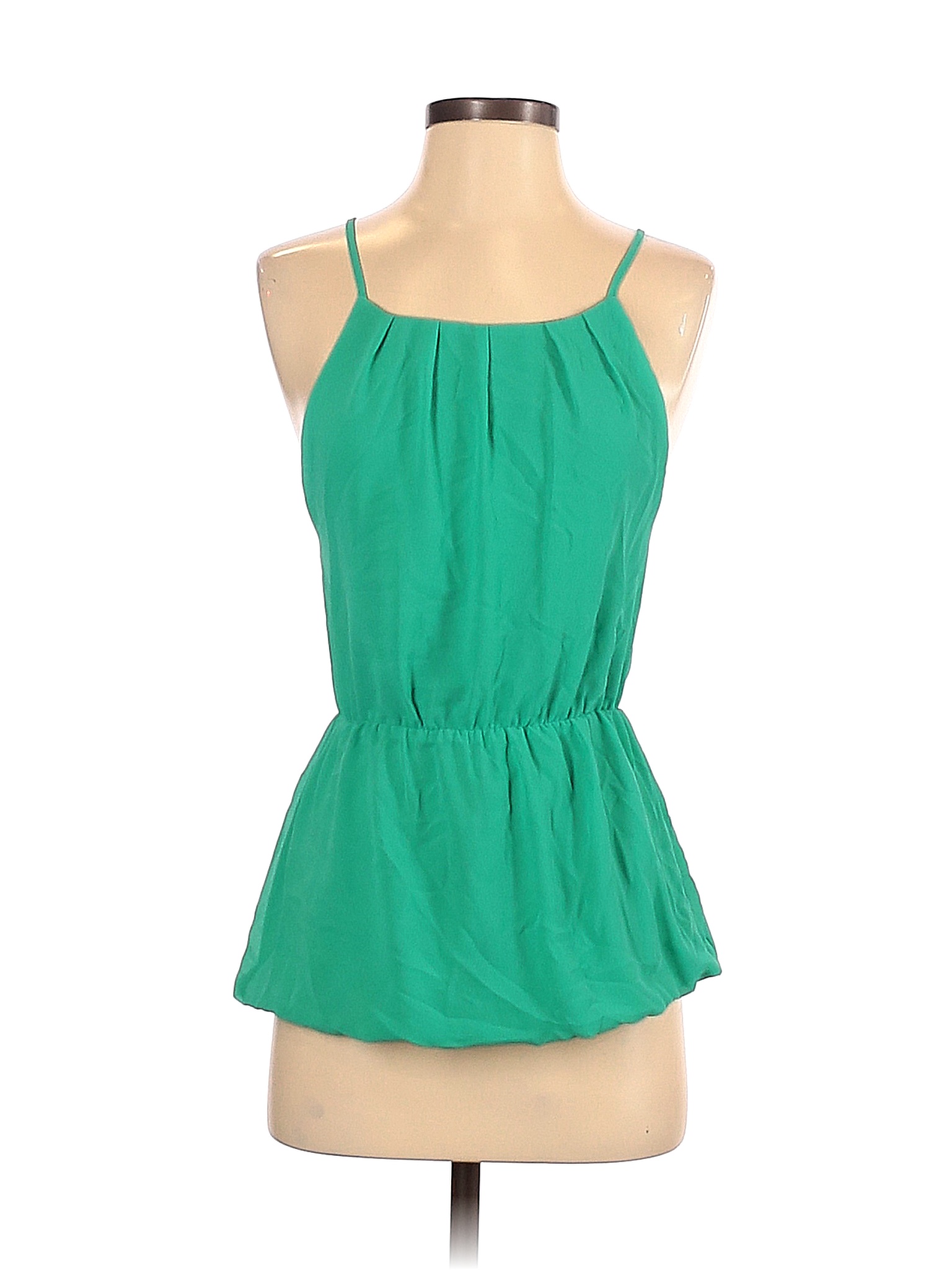 Sheinside Solid Green Sleeveless Blouse Size S - 68% off | thredUP