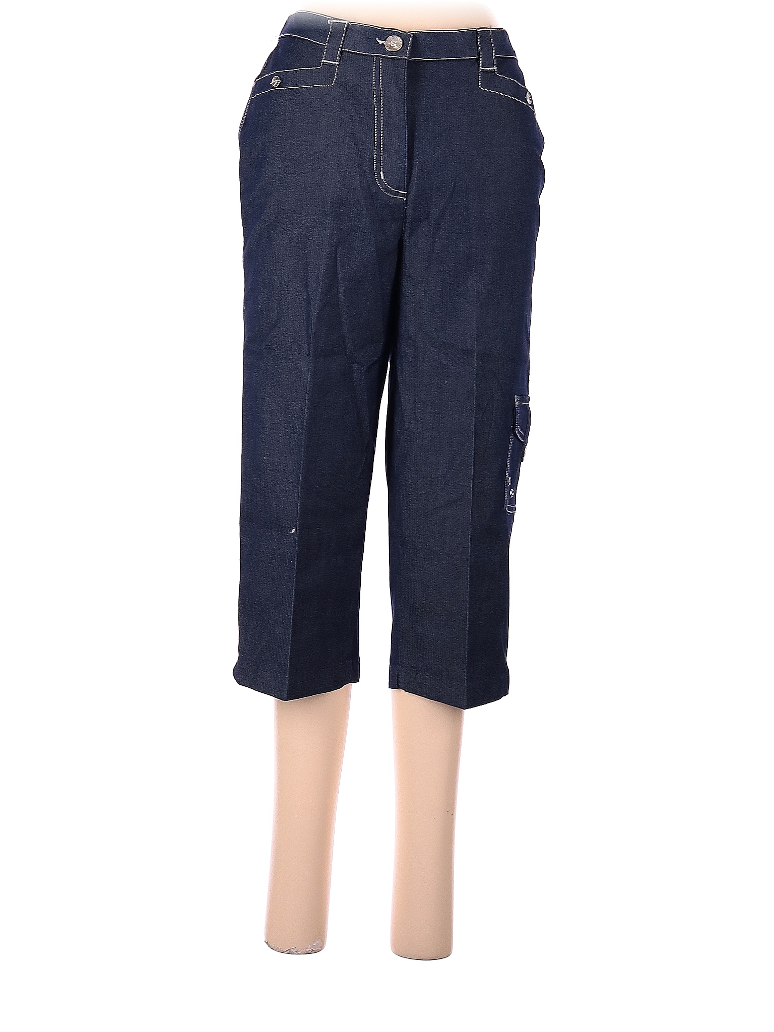 TanJay Solid Blue Cargo Pants Size 6 (Petite) - 85% off | thredUP