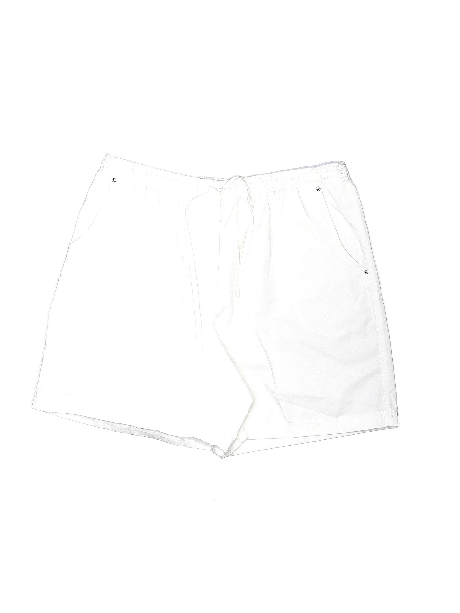 Studio Works Solid White Shorts Size 18 (Plus) - 61% off | thredUP