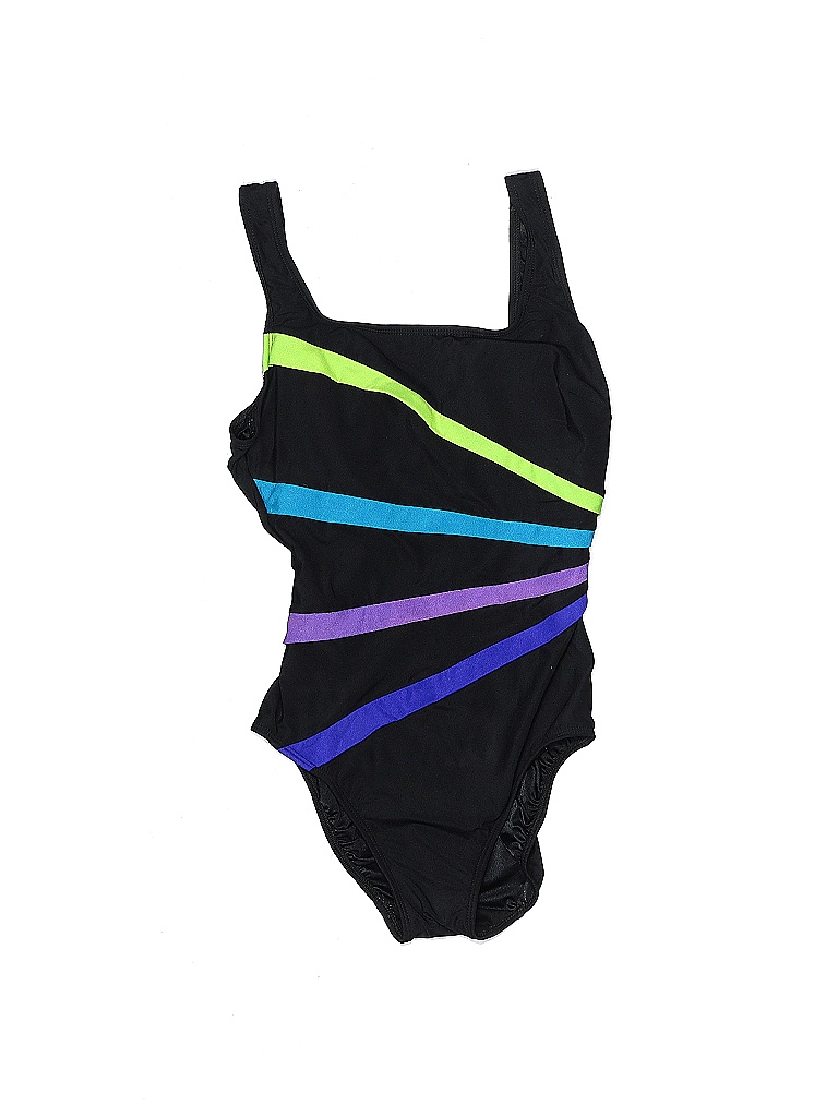Great Lengths Swim Black One Piece Swimsuit Size 8 50 Off Thredup