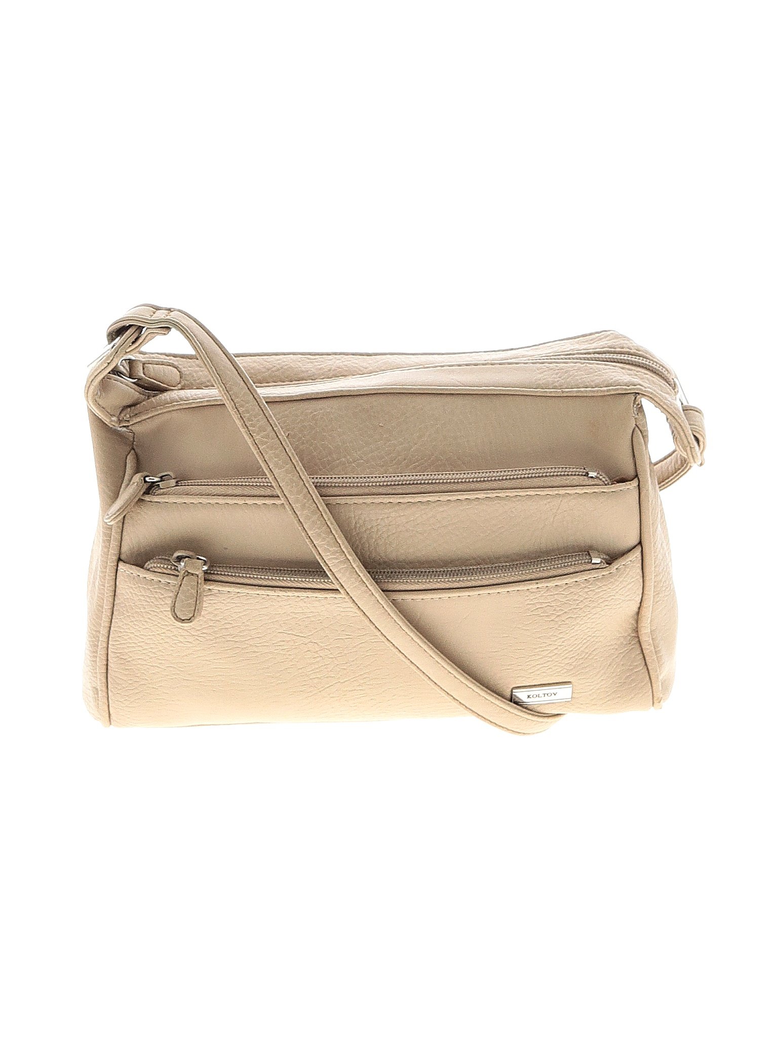 Koltov Solid Tan Shoulder Bag One Size - 62% off | thredUP