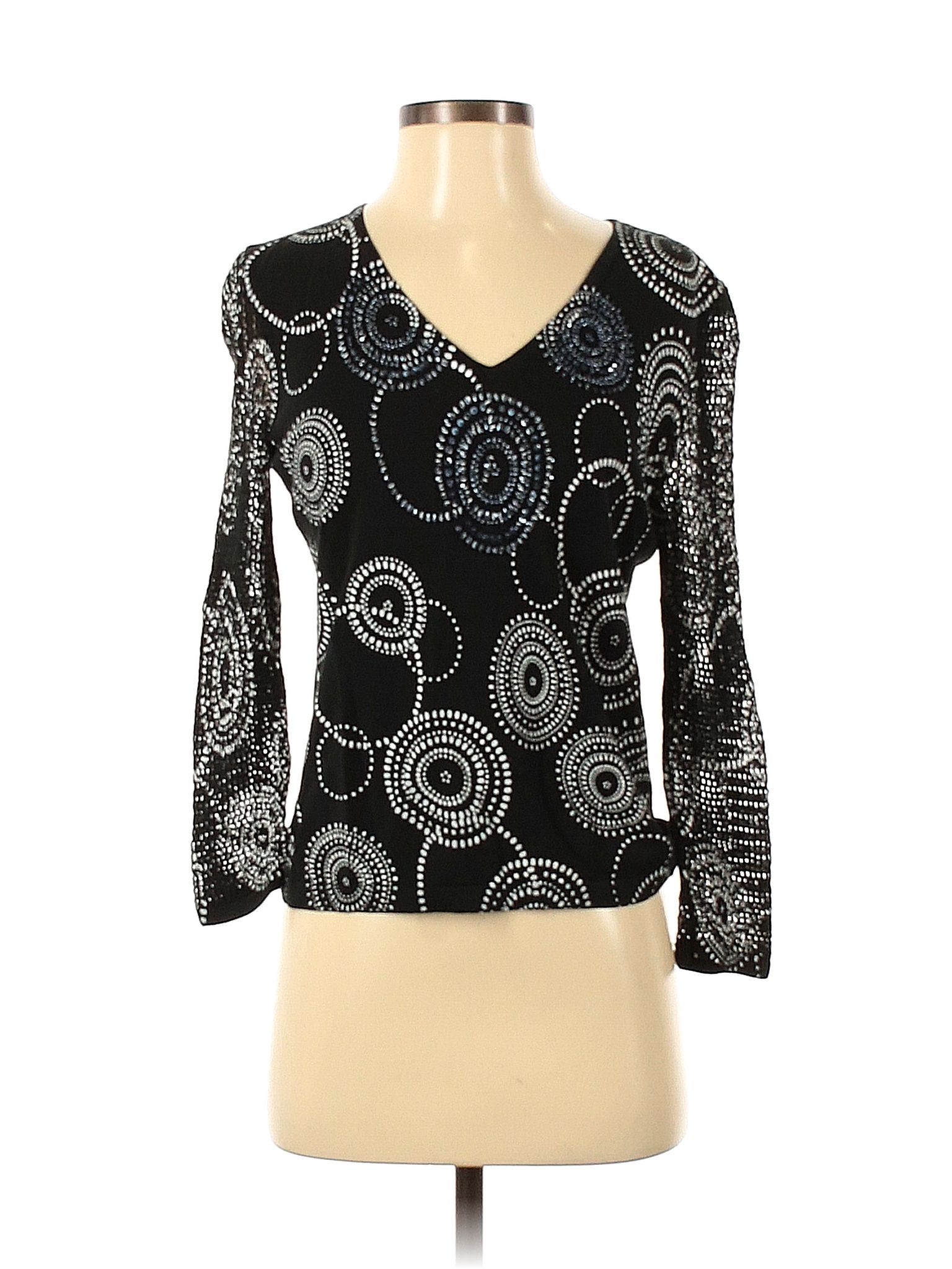 Nygard Collection Color Block Black Pullover Sweater Size S - 88% off ...