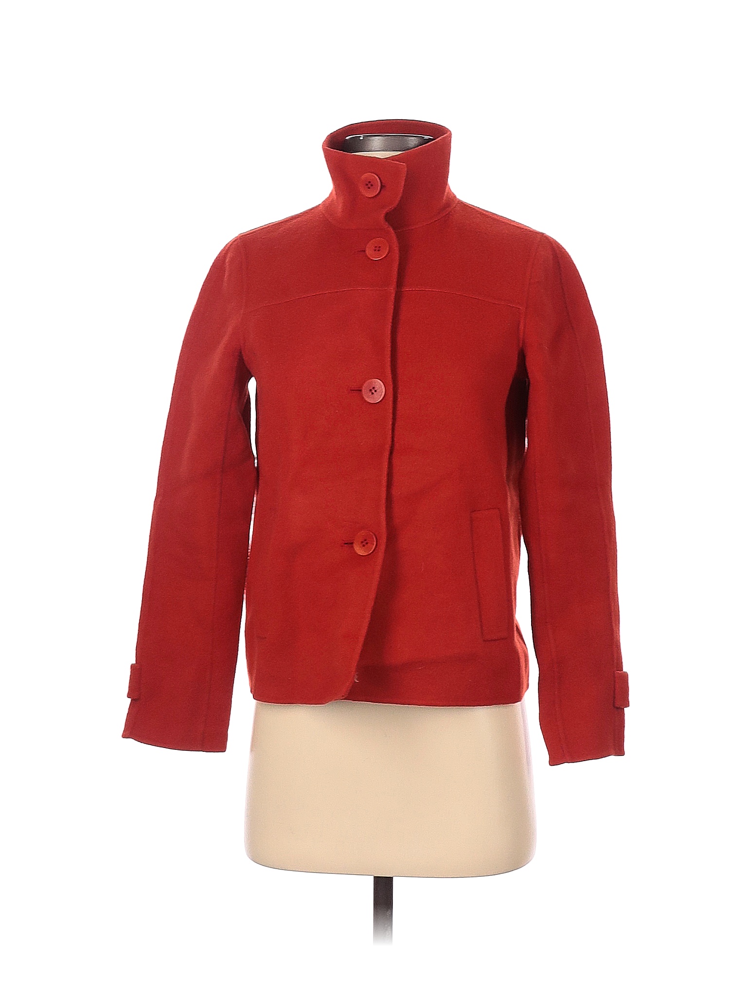 Talbots Solid Red Orange Jacket Size 2 (Petite) - 95% off | thredUP