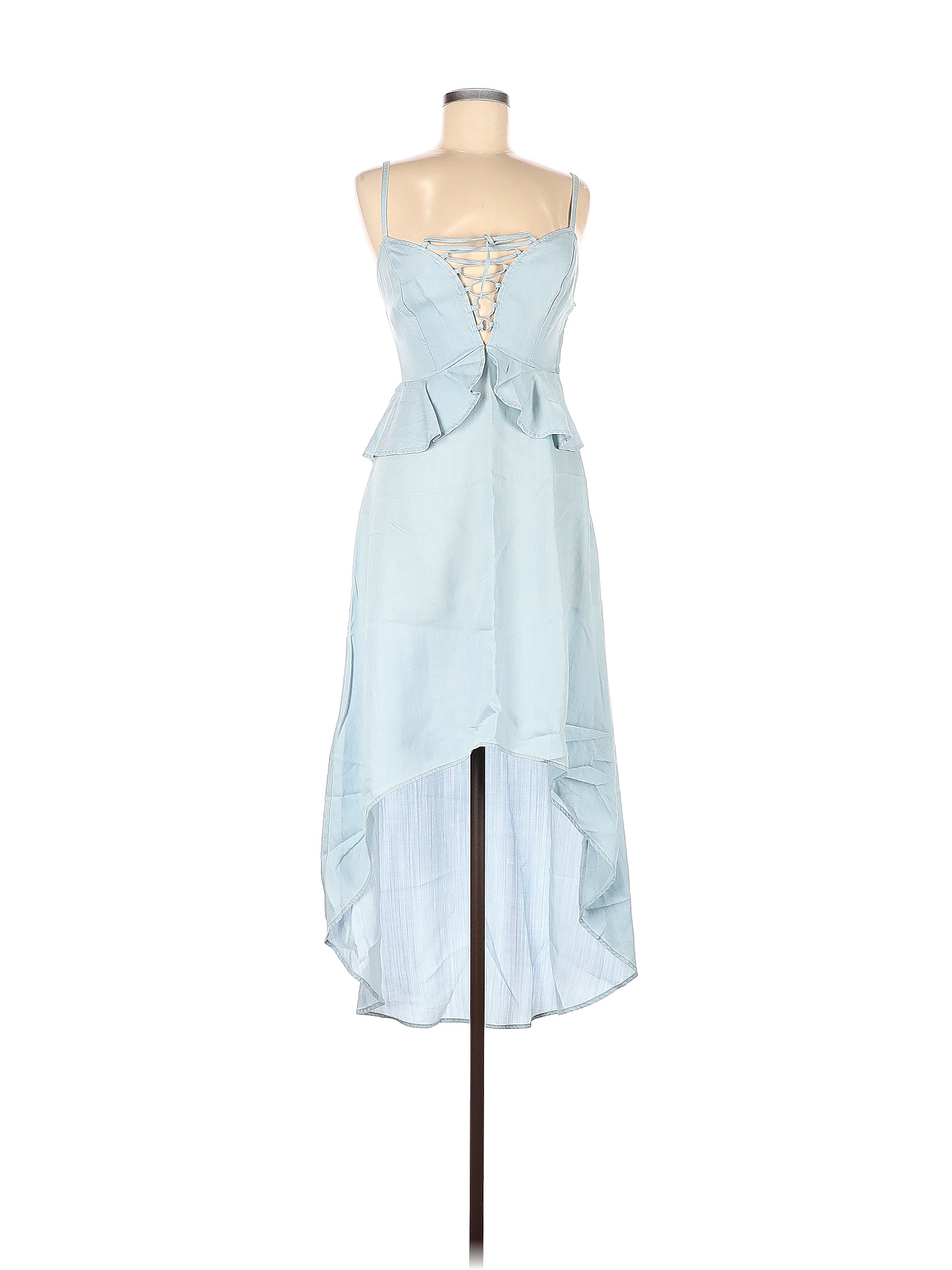 Guess 100% Lyocell Solid Blue Cocktail Dress 32 Waist - 82% off | thredUP