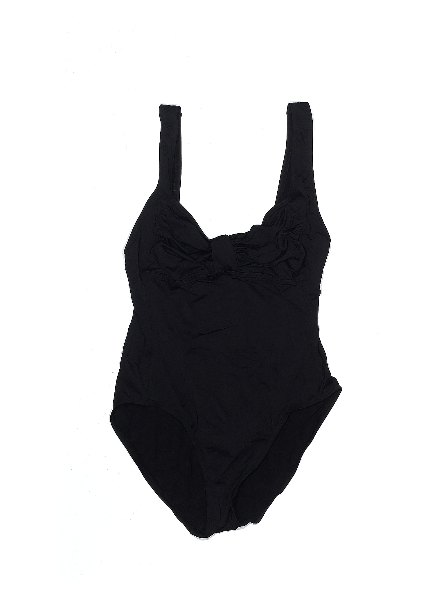 Captiva Swim Solid Black One Piece Swimsuit Size 14 - 73% off | thredUP