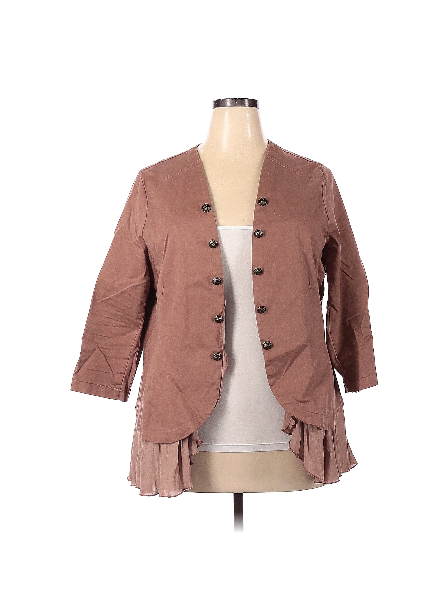 Torrid 100% Cotton Solid Brown Jacket Size 3X Plus (3) (Plus) - 56% off ...