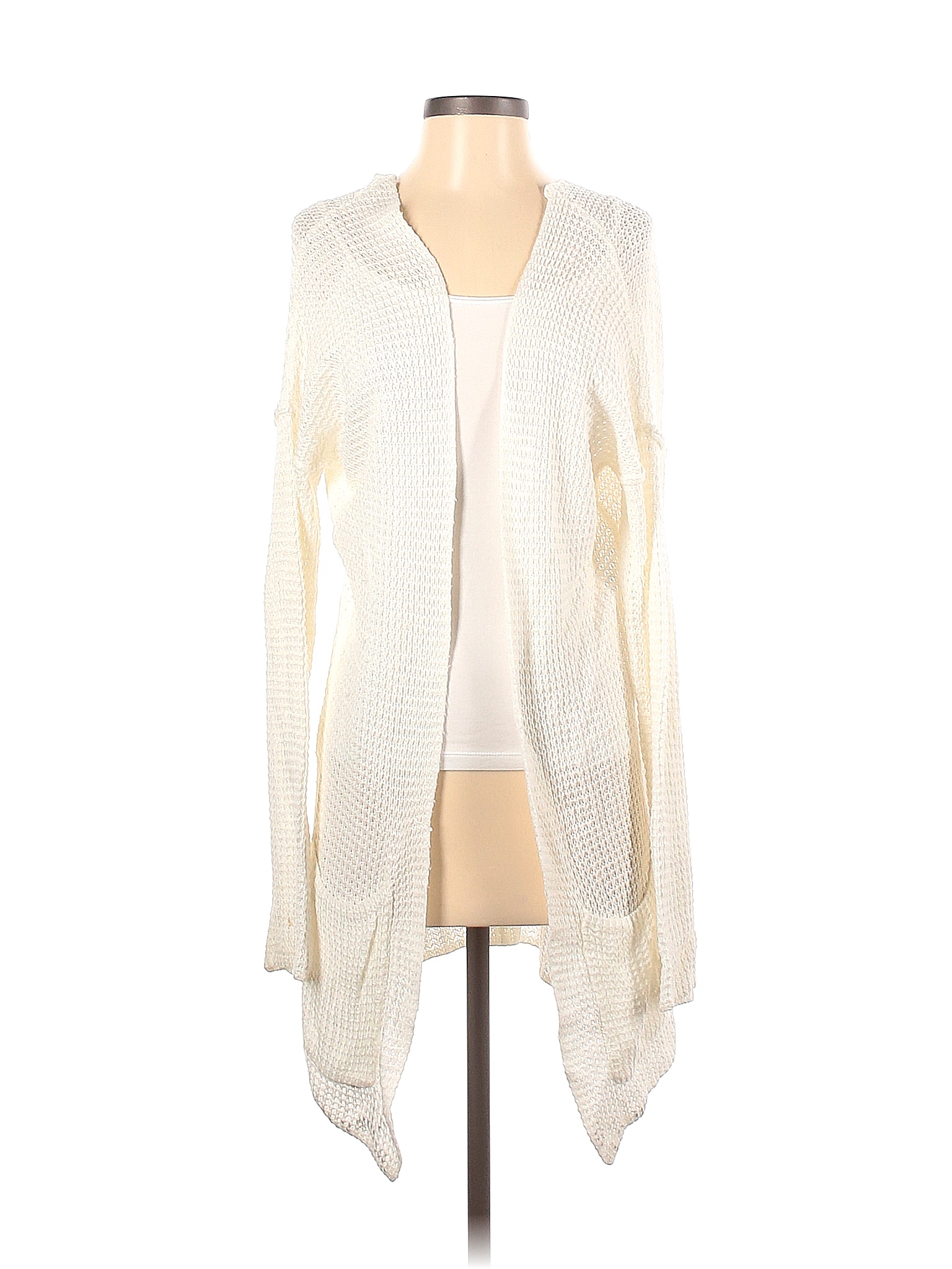 Garage Solid Ivory Cardigan Size S - 75% off | thredUP