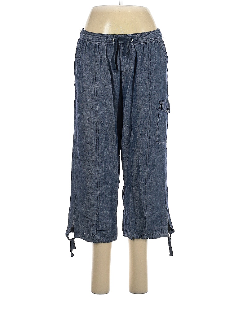 DASH Solid Blue Linen Pants Size M - 81% off | ThredUp