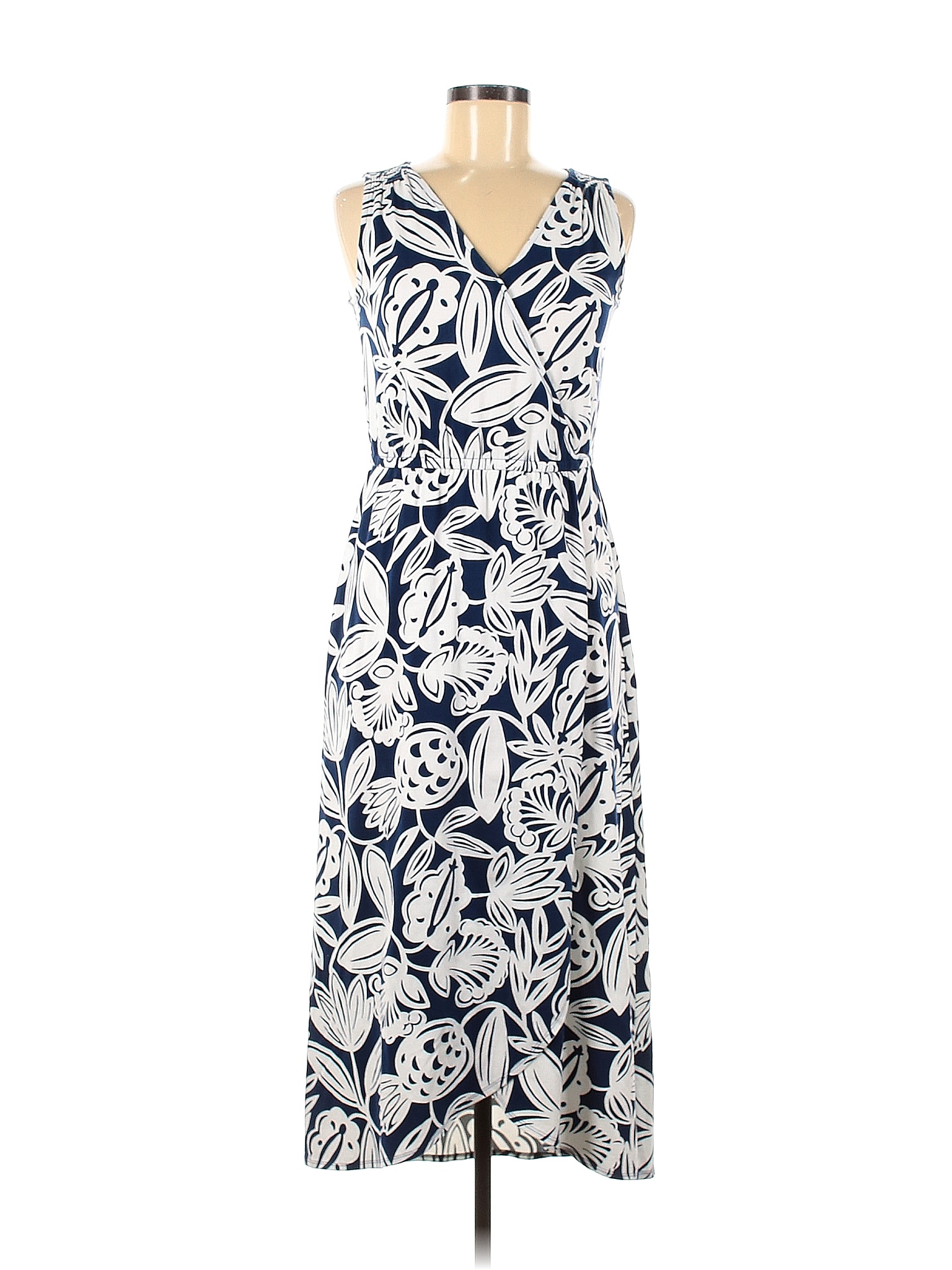 Talbots Multi Color Blue Casual Dress Size M - 76% off | thredUP