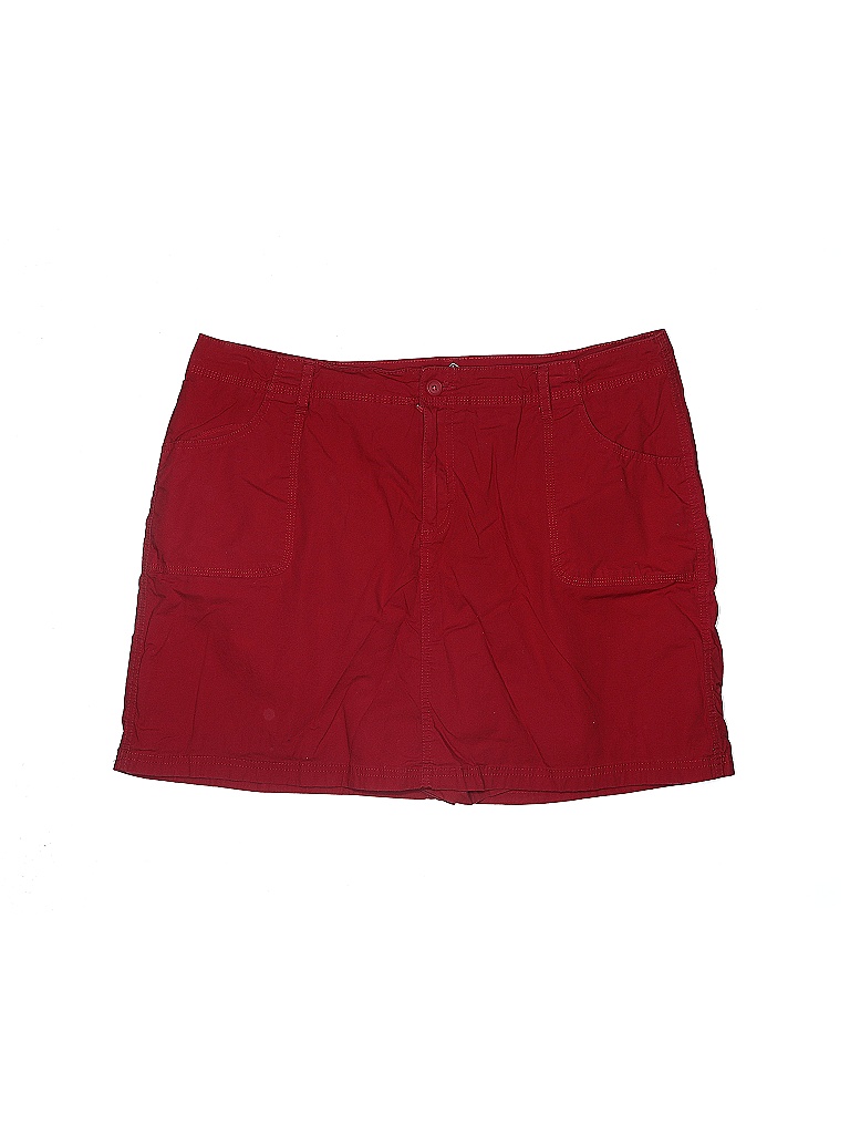 St. John's Bay Solid Maroon Red Skort Size 18 (Plus) - 73% off | thredUP