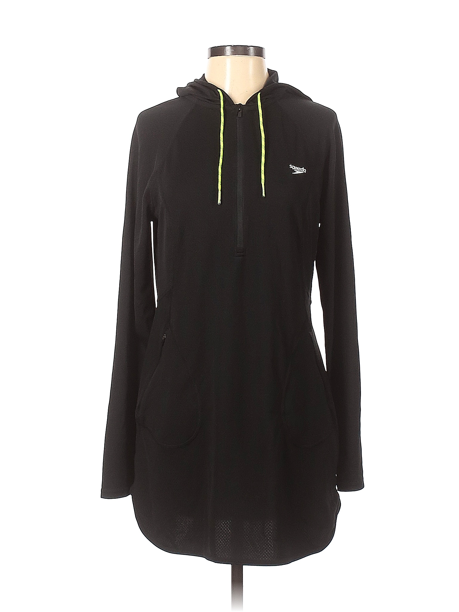 Speedo 100% Polyester Solid Black Track Jacket Size S - 66% off | thredUP