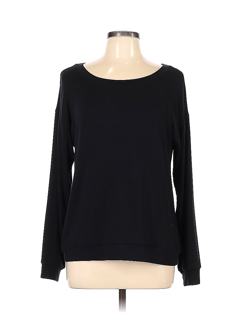 Magaschoni Solid Black Pullover Sweater Size L - 96% off | thredUP