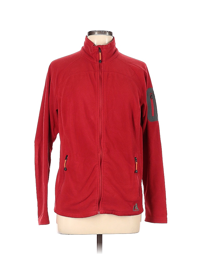 First Ascent 100% Polyester Solid Red Fleece Size L - 93% off | thredUP