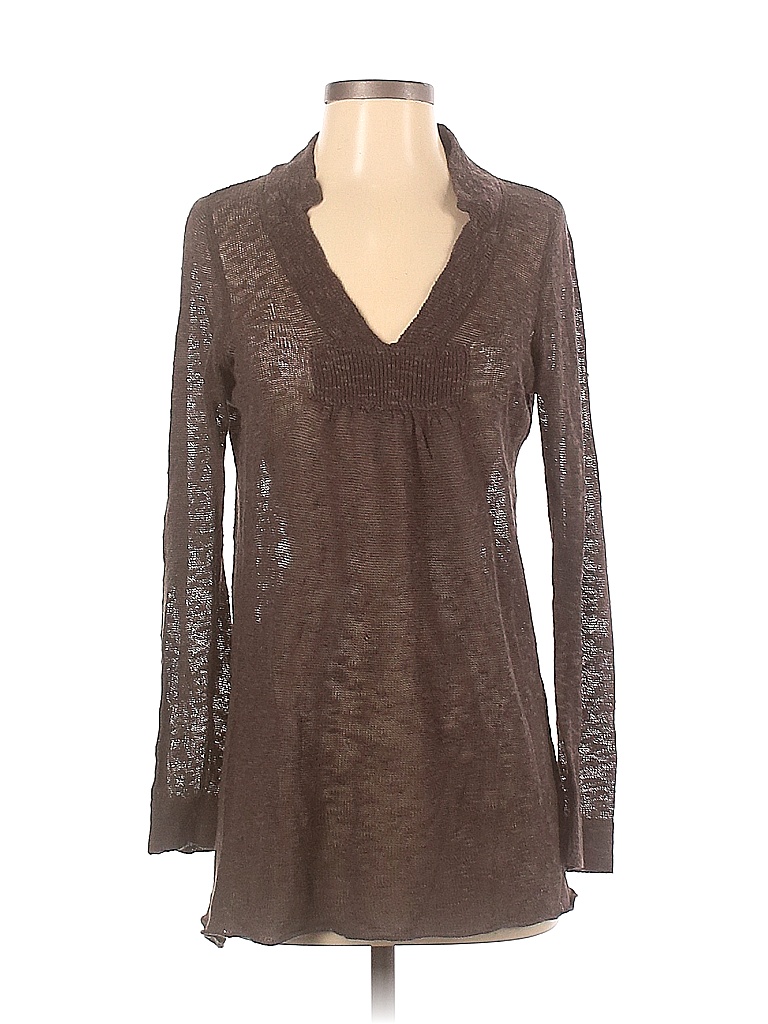 Generra Solid Brown Long Sleeve Top Size S - 78% off | thredUP