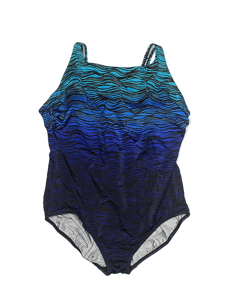 Great Lengths Swim Blue One Piece Swimsuit Size 22 (Plus) - 38% off ...