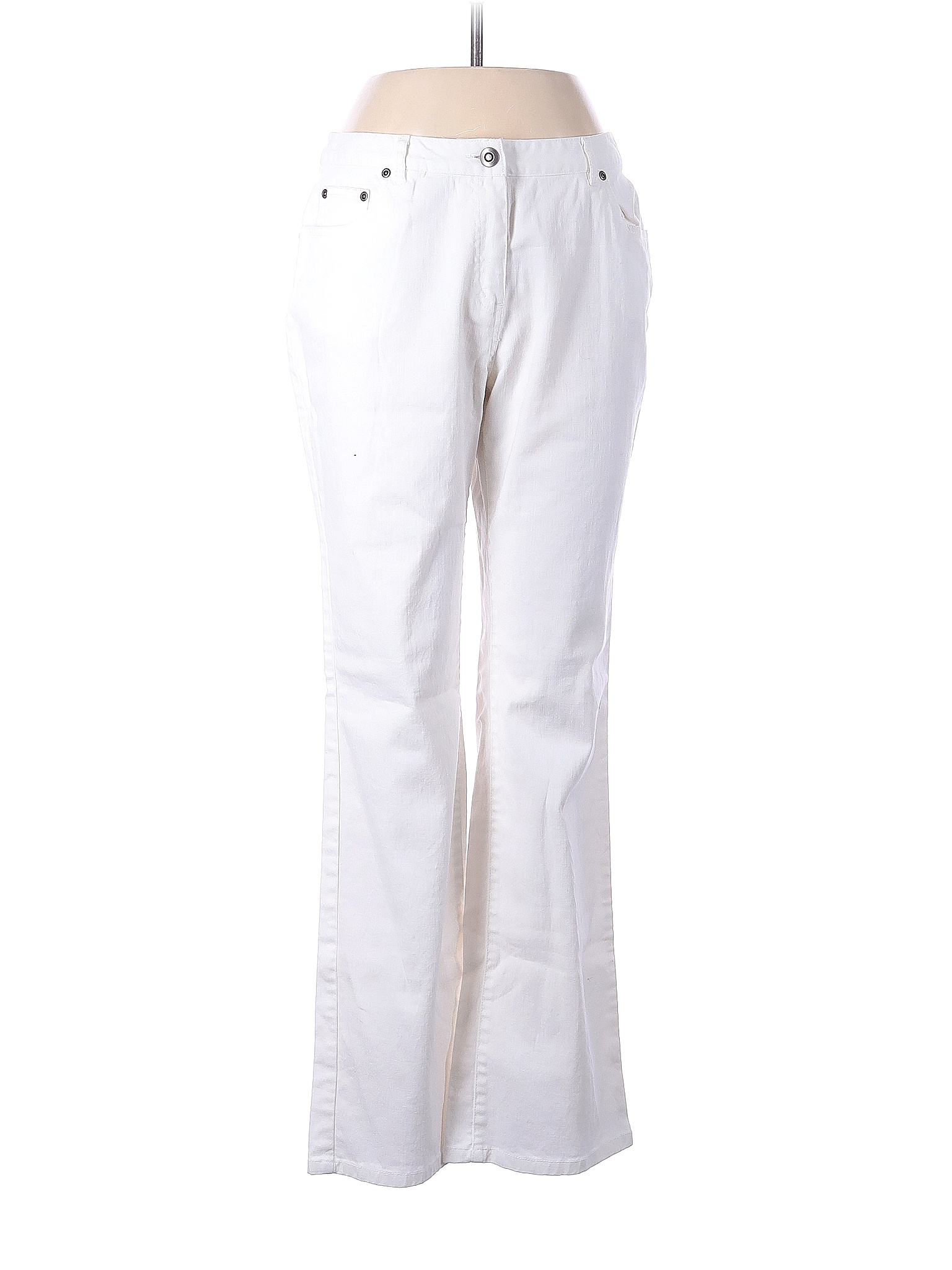 Ruby Rd. Solid White Jeans Size 8 - 83% off | thredUP