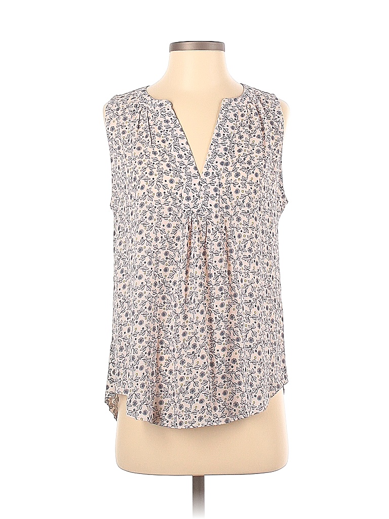 Ann Taylor Loft 100 Polyester Pink Sleeveless Blouse Size S 74 Off