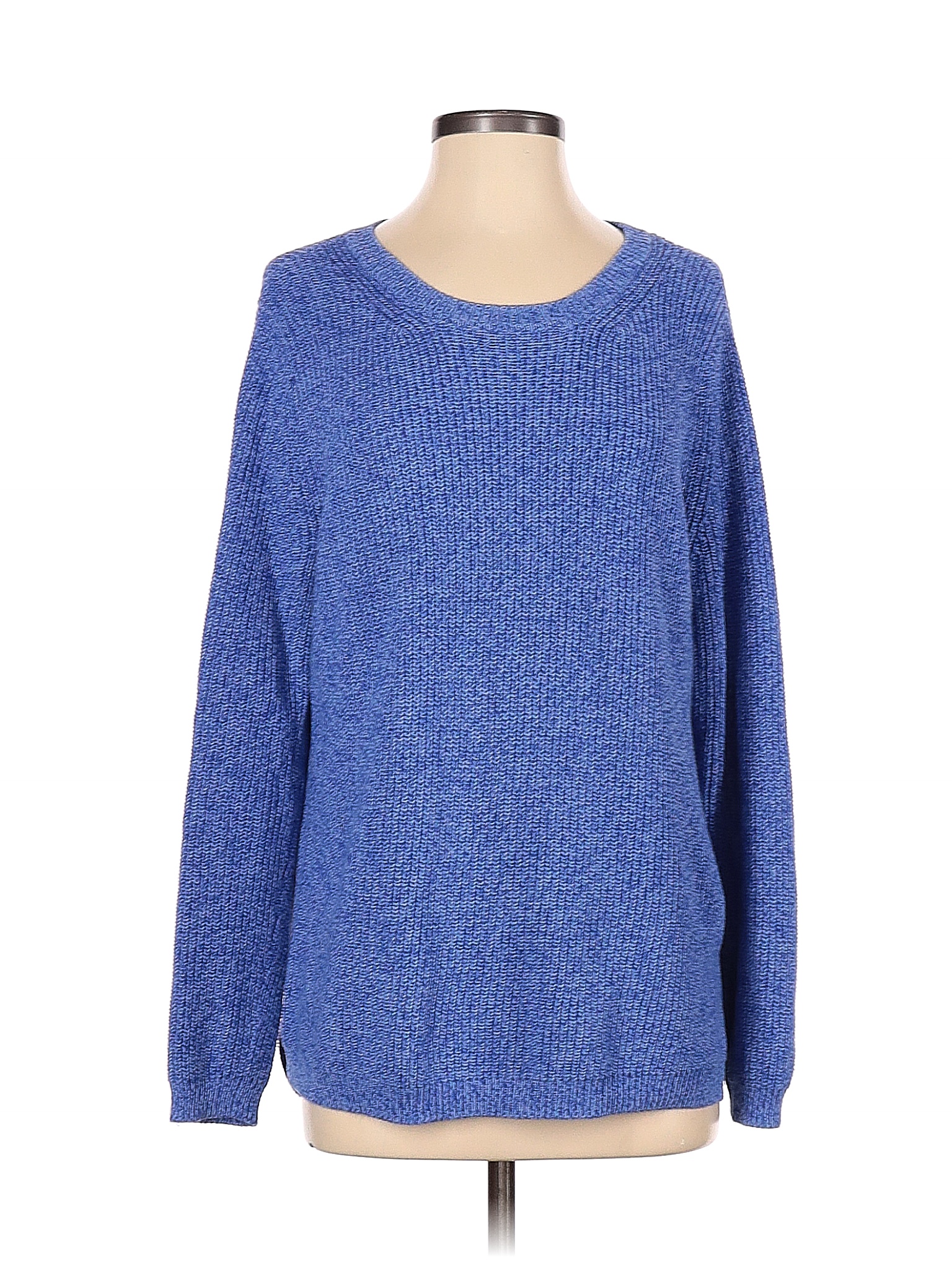 525 America 100% Cotton Color Block Blue Pullover Sweater Size XS - 77% off | thredUP