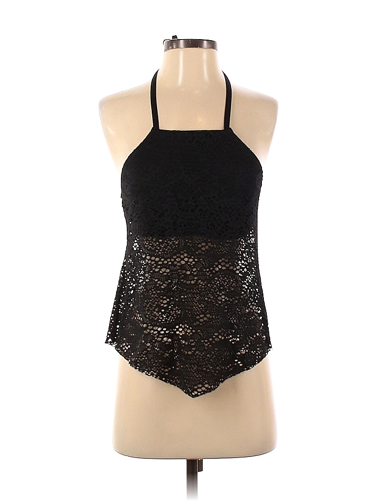 Mossimo 100% Recycled Plastic Solid Black Halter Top Size S - 50% off ...