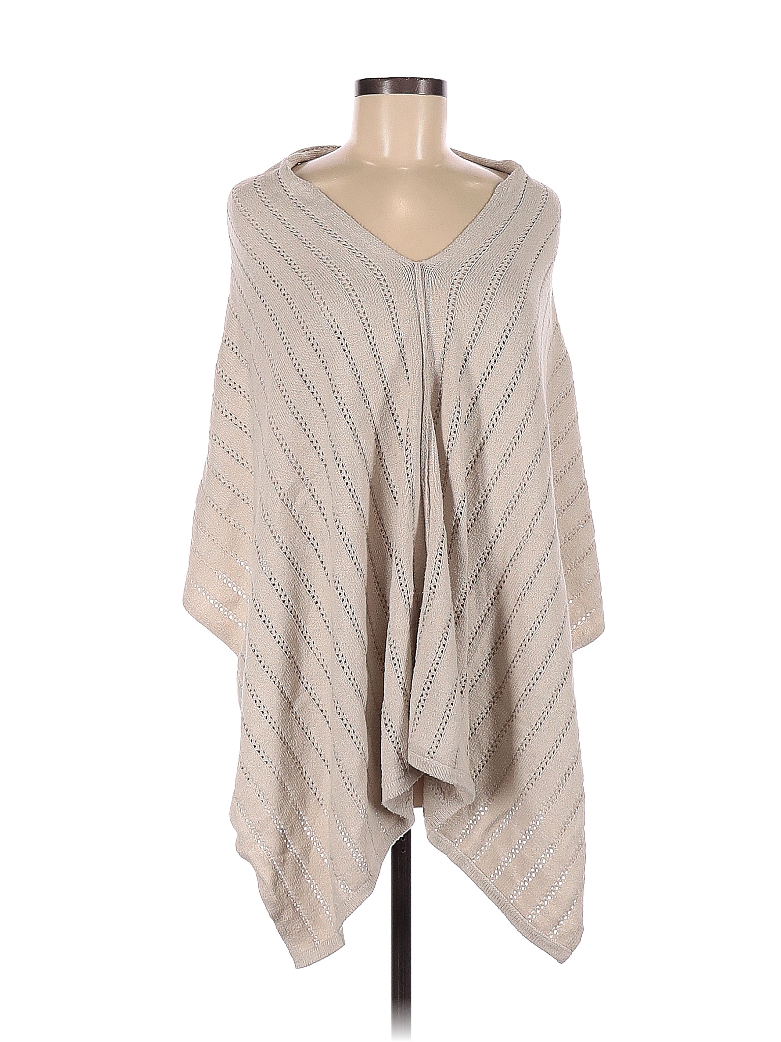 J.Jill Solid Tan Poncho One Size - 77% off | thredUP