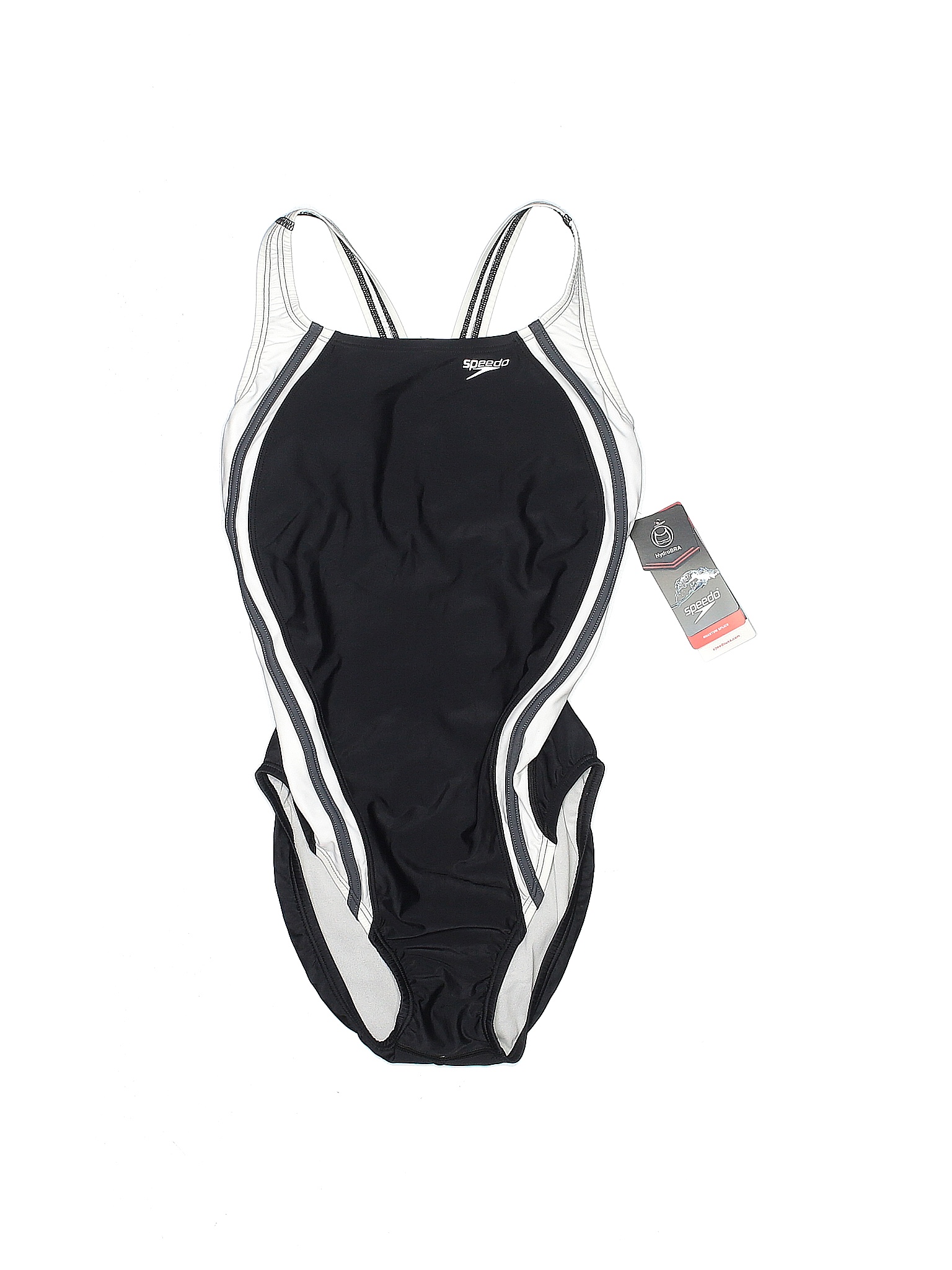 Speedo Solid Black One Piece Swimsuit Size 8 - 52% off | ThredUp