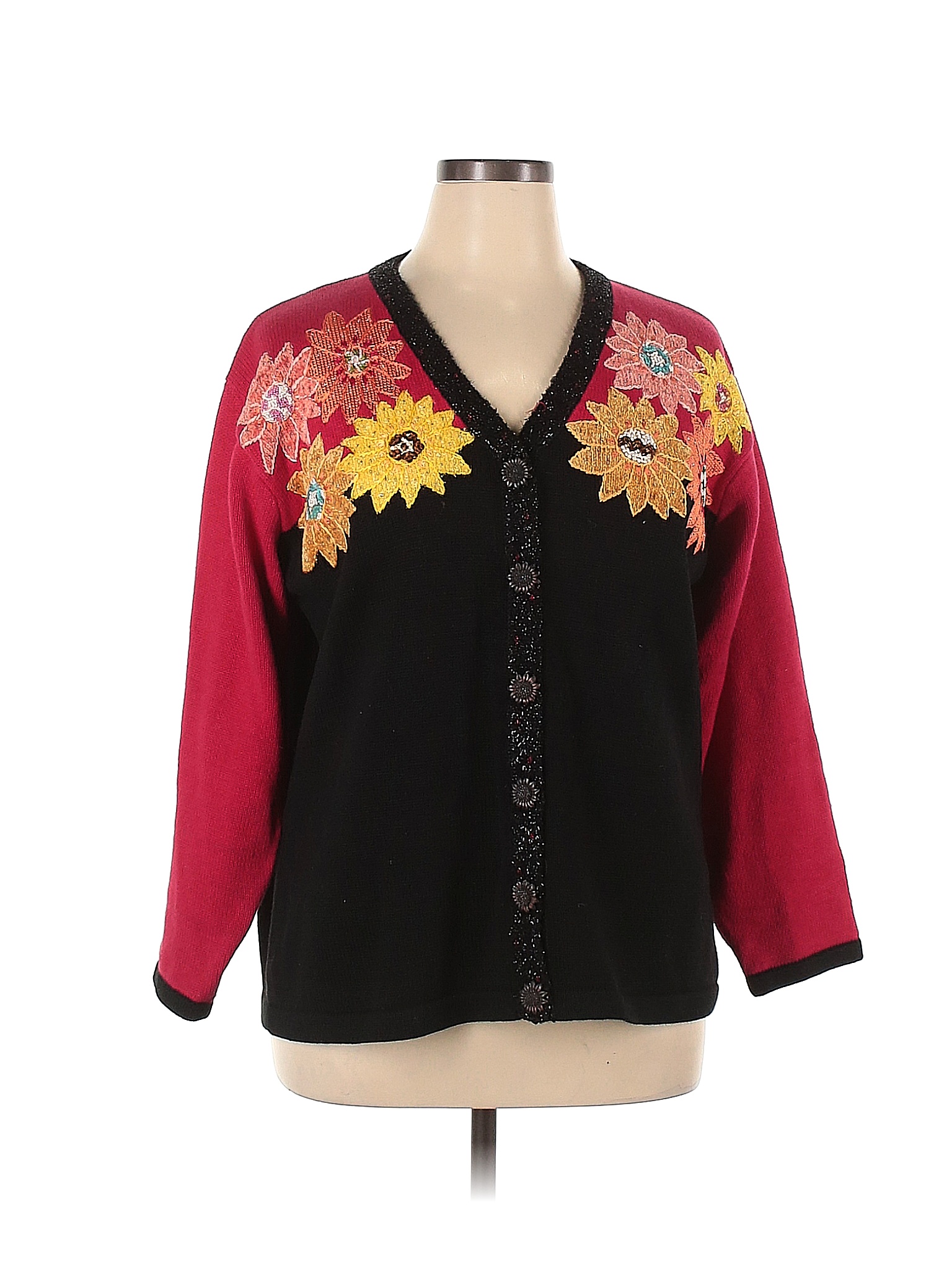 Storybook Knits Solid Black Cardigan Size 1X (Plus) - 75% off | thredUP