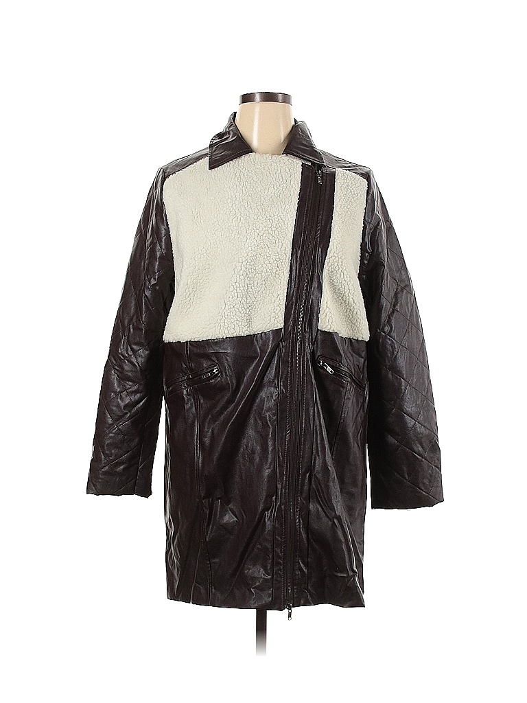 Kate And Mallory Designs 100 Polyurethane Solid Black Brown Faux Leather