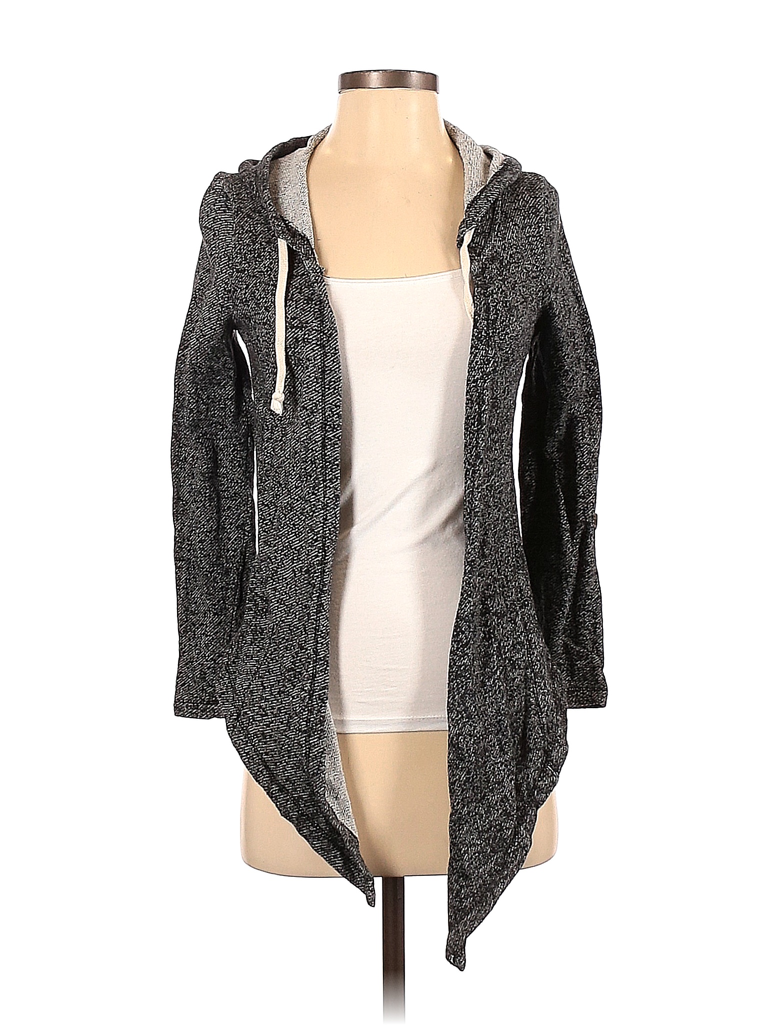 No Boundaries Color Block Marled Multi Color Black Cardigan Size S - 76 ...