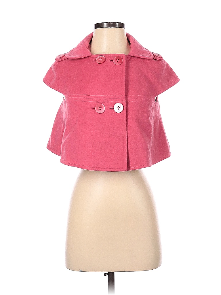 Elevenses Solid Pink Jacket Size XS - 79% off | thredUP