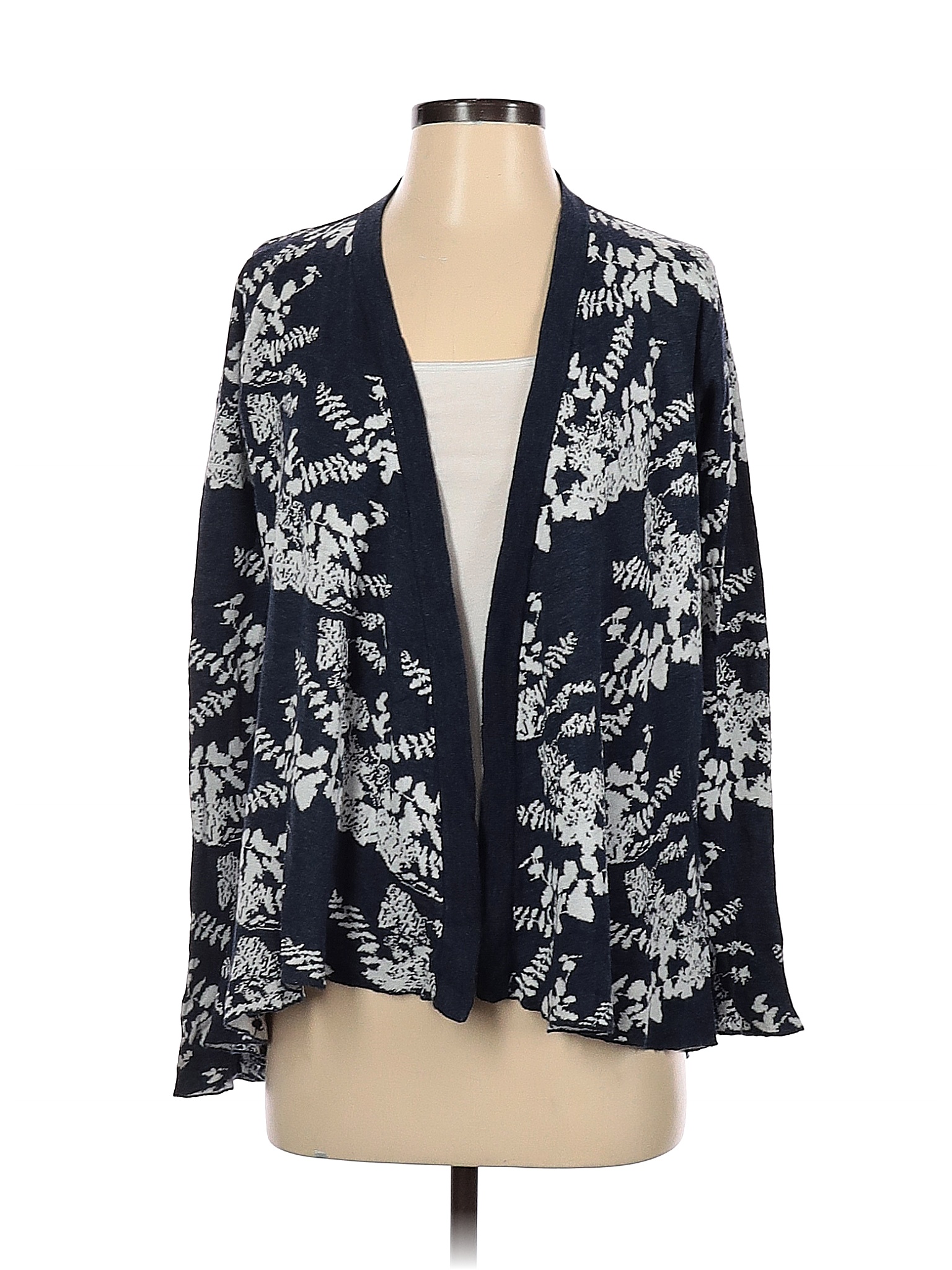 Belldini Color Block Floral Multi Color Blue Cardigan Size S - 90% off ...