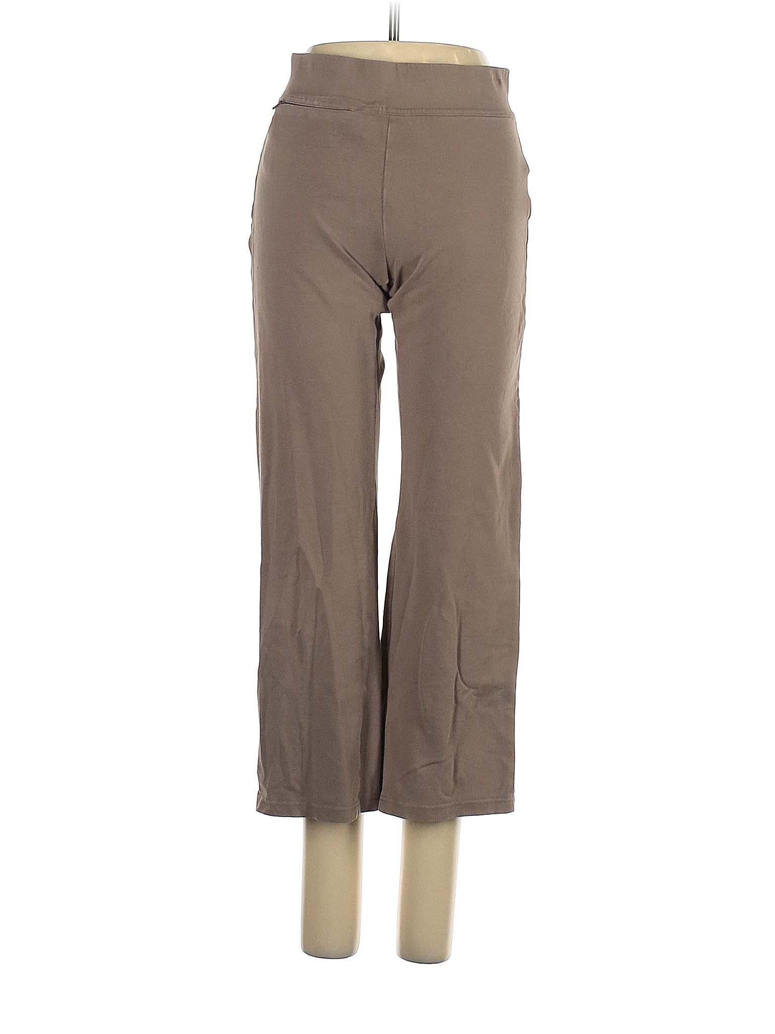 Lands' End Solid Brown Tan Casual Pants Size S - 92% off | thredUP