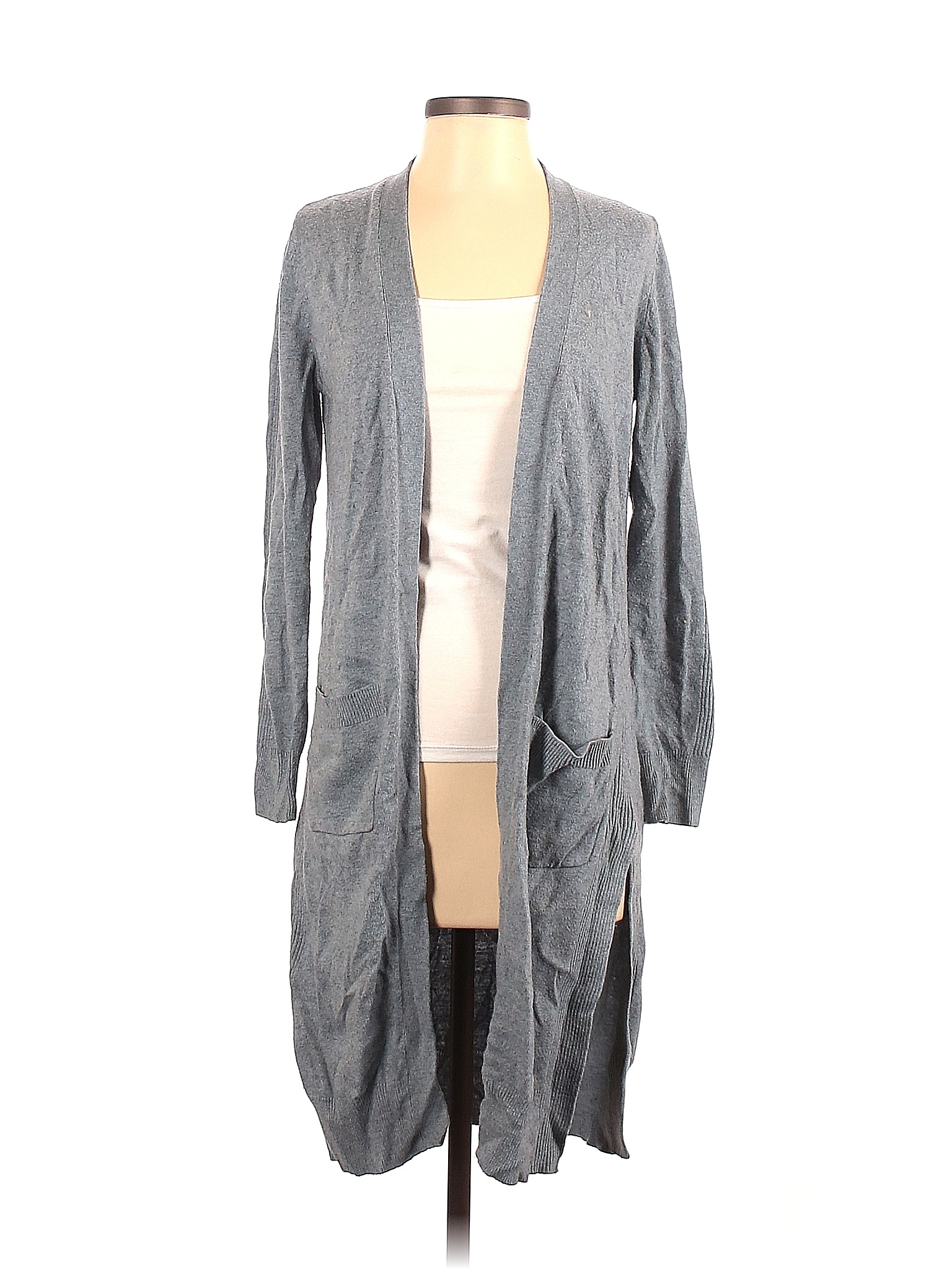 Matty M Solid Gray Blue Cardigan Size S - 86% off | thredUP