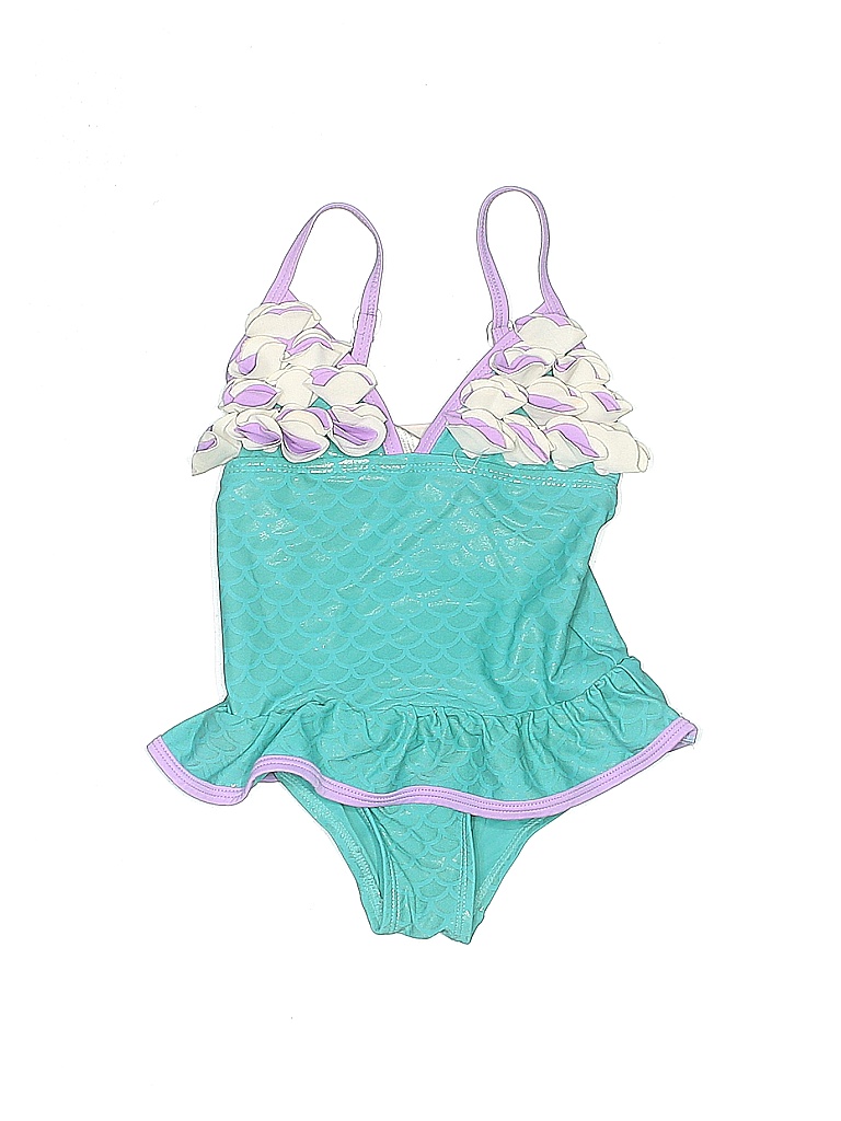 Floatimini Solid Blue Teal One Piece Swimsuit Size 3t 75 Off Thredup